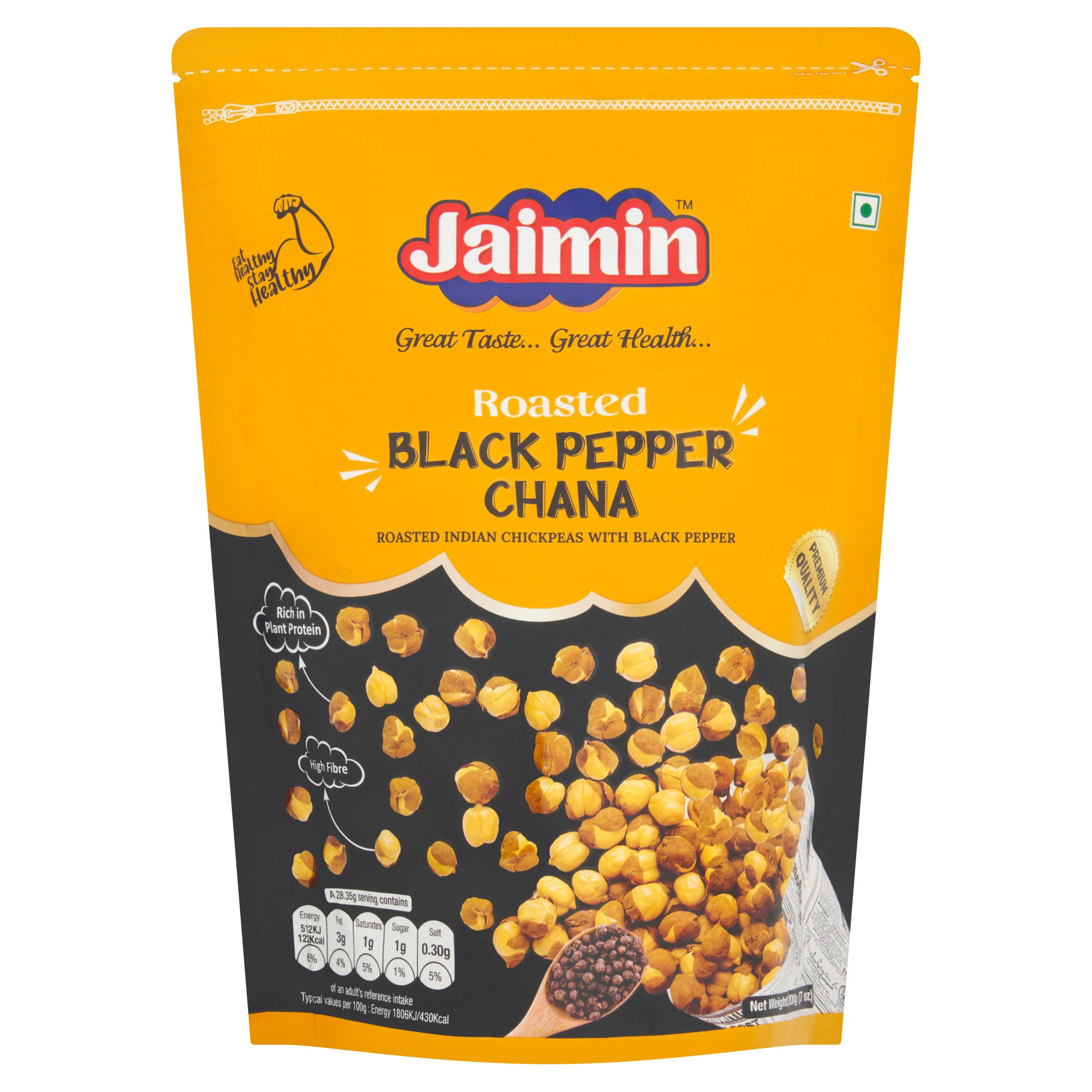 Jaimin Roasted Black Pepper Chana 200g | Nuts & Snacks | Iceland Foods