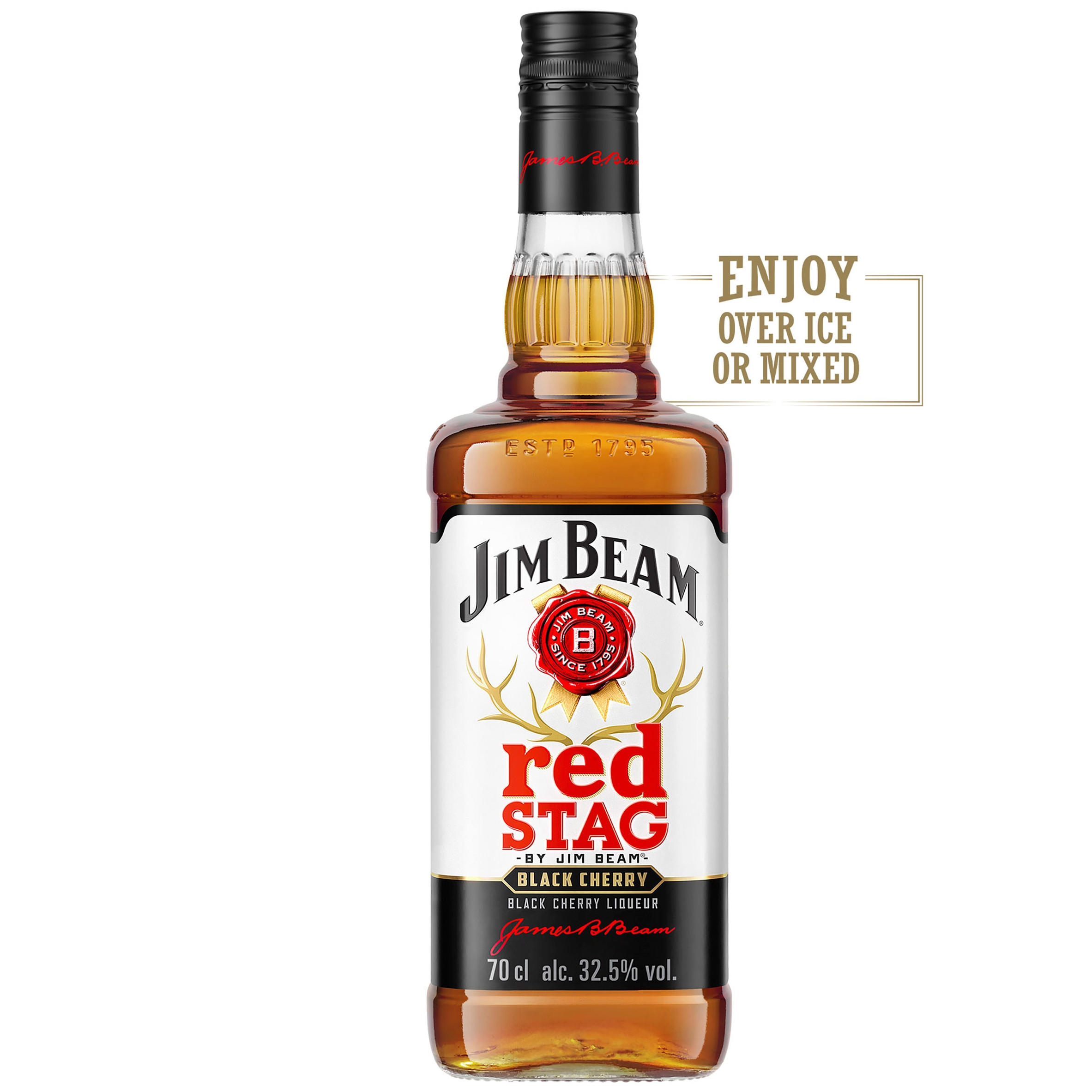 Jim Beam Red Stag Black Cherry Kentucky Bourbon Whiskey 70cl | Spirits ...