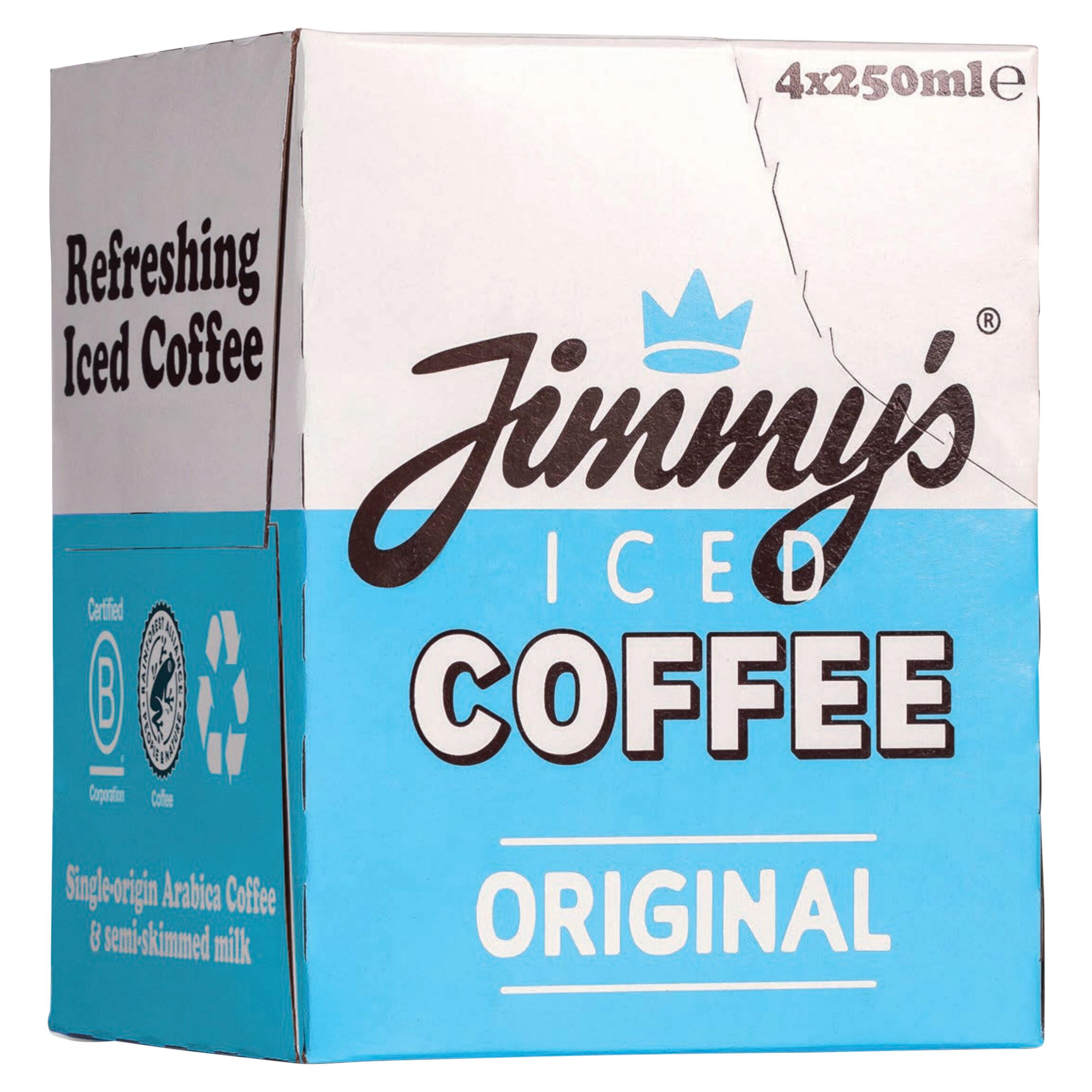 Jimmy’s Original Iced Coffee Cans 4x 250ml | Milkshakes | Iceland Foods