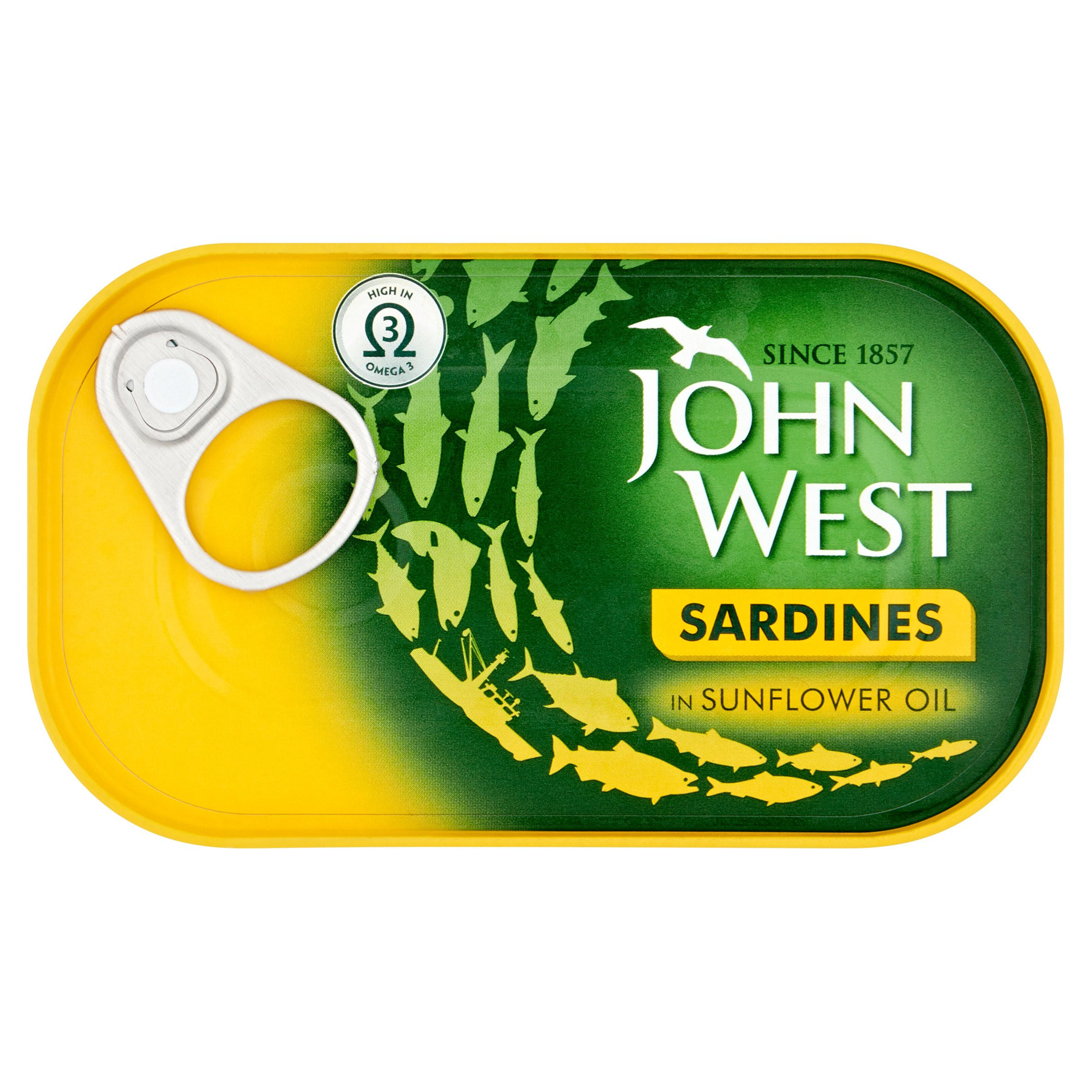 John West Sardines in Sunflower Oil 120g | Tinned Fish & Seafood ...