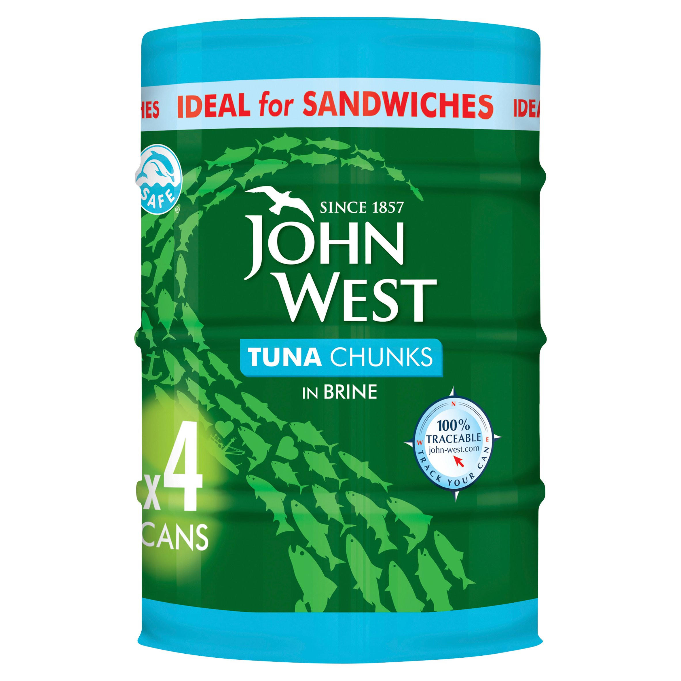 John West Tuna Chunks in Brine 93g | Tinned Fish & Seafood | Iceland Foods