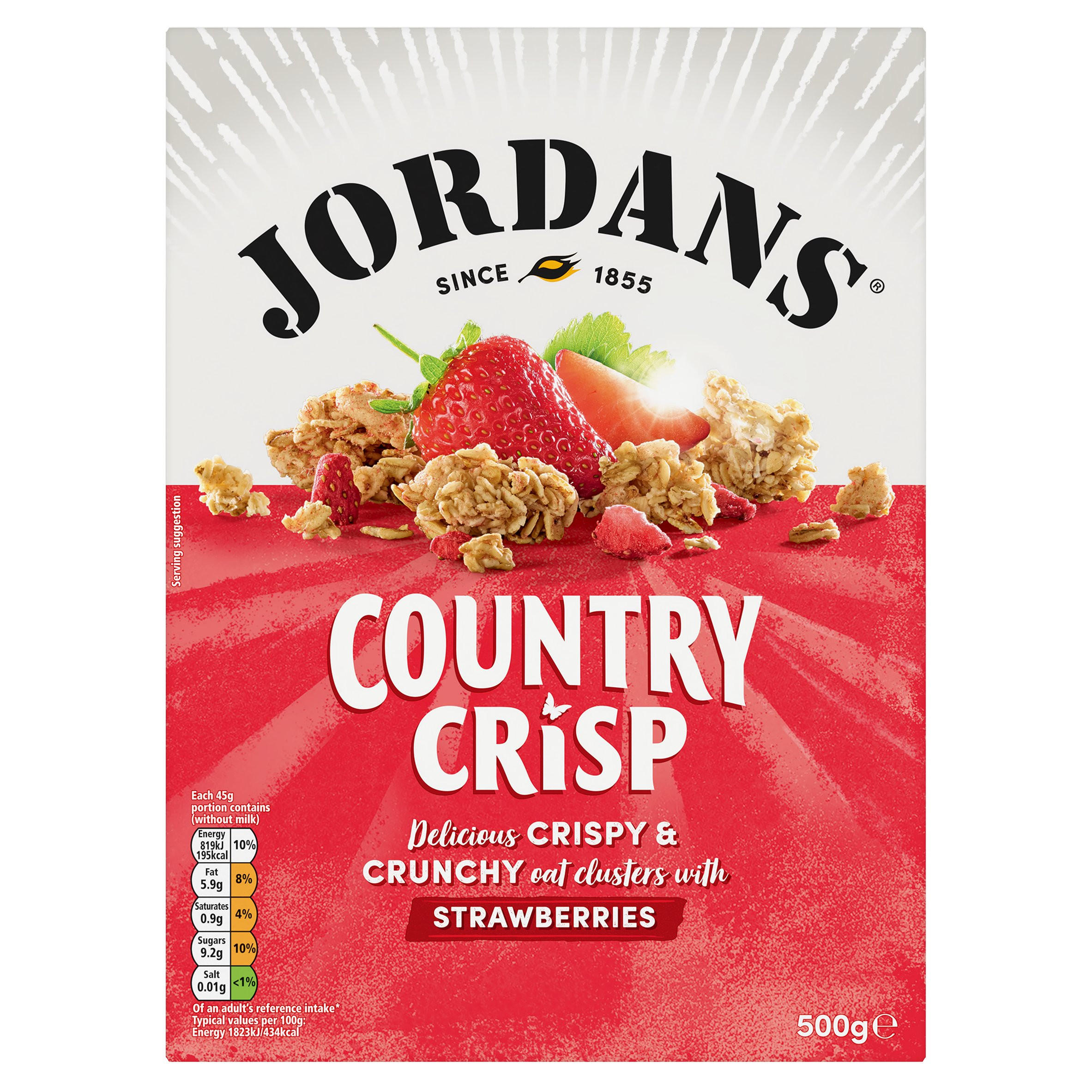Jordans Country Crisp Strawberries 500g | Oats & Porridge | Iceland Foods