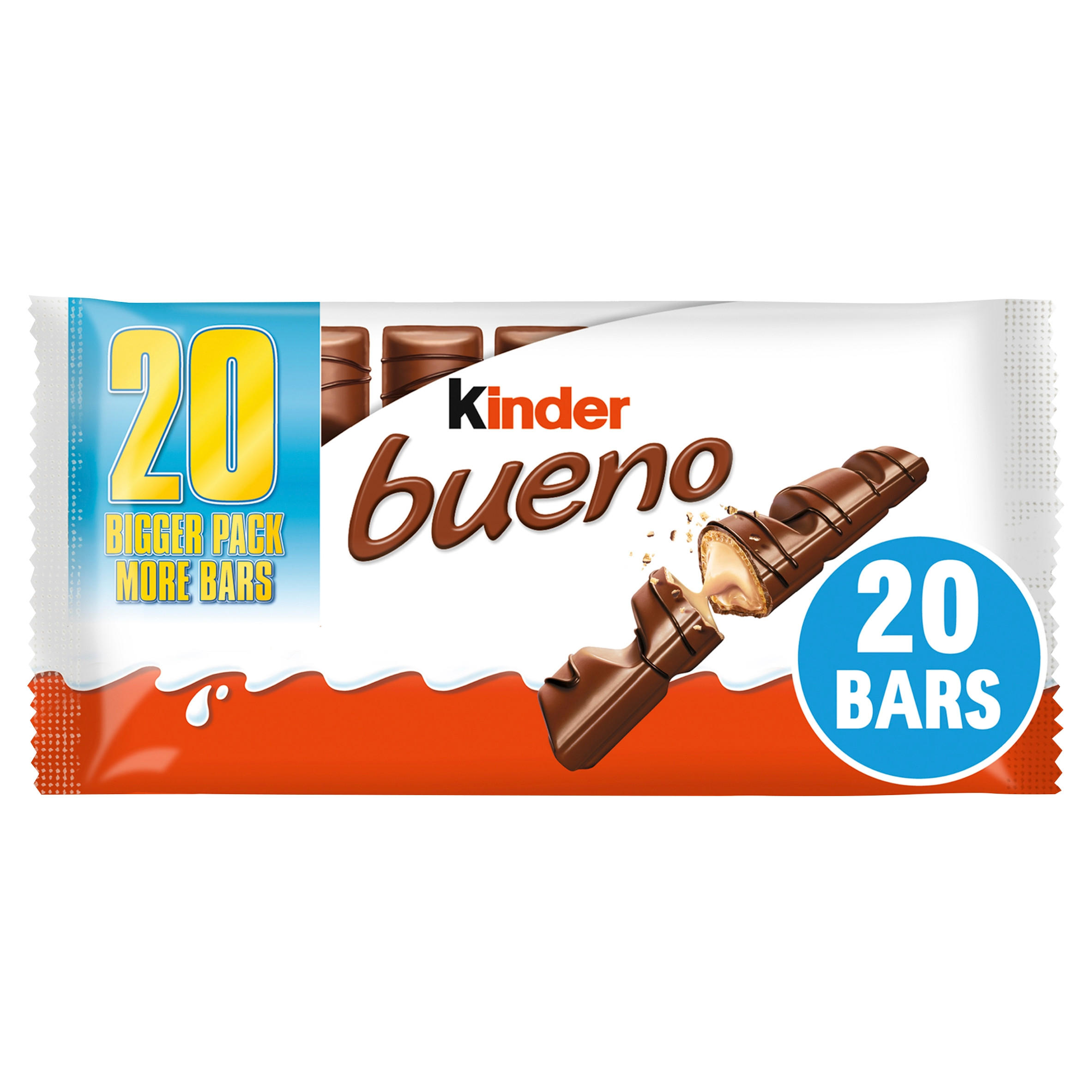 Kinder Bueno Milk Chocolate & Hazelnuts Multipack 10 x 43g (430g ...
