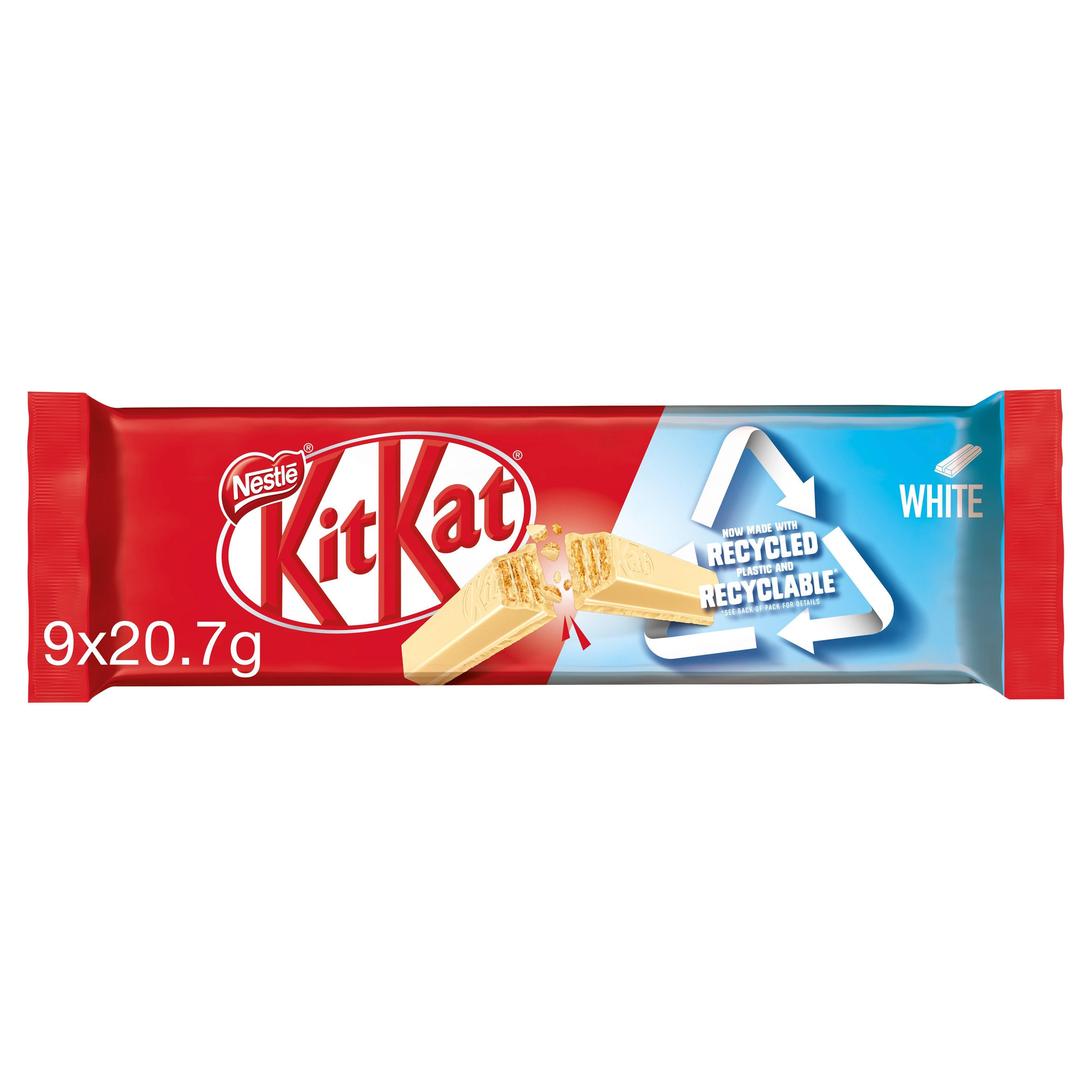 KitKat 2 Finger White 9 x 20.7g (186.3g) | Multipack Biscuits | Iceland ...
