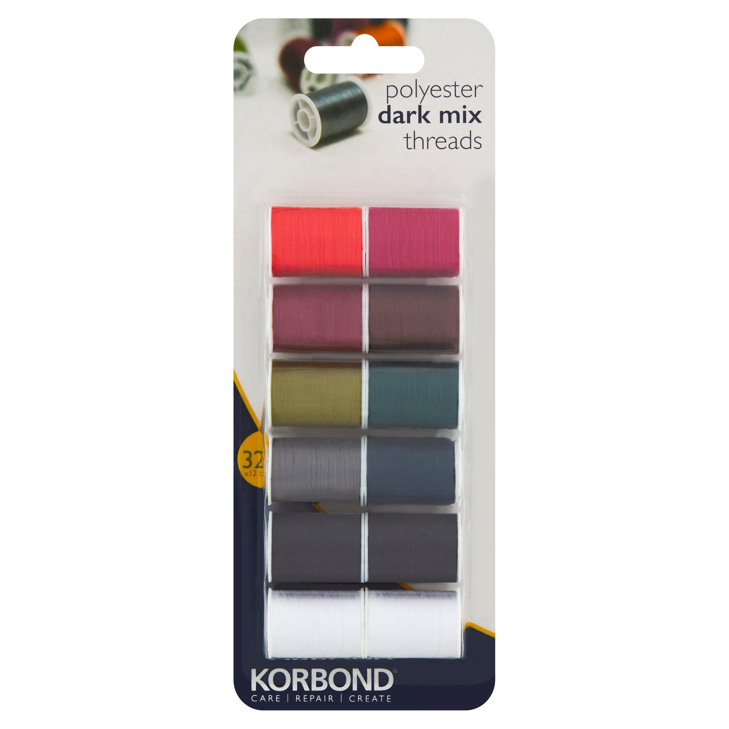 Korbond Polyester Dark Mix Threads | Home Accessories | Iceland Foods