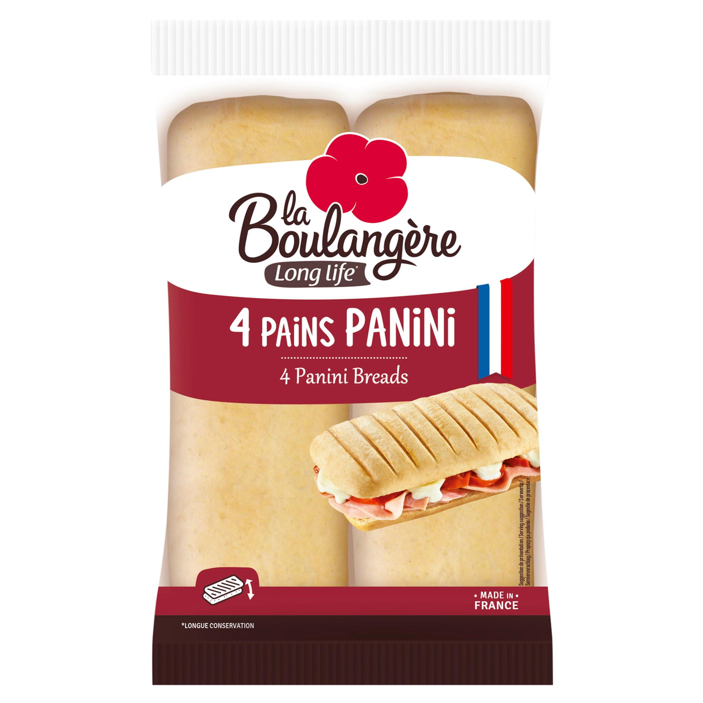 La Boulangère 4 Panini Breads 300g | Iceland Foods