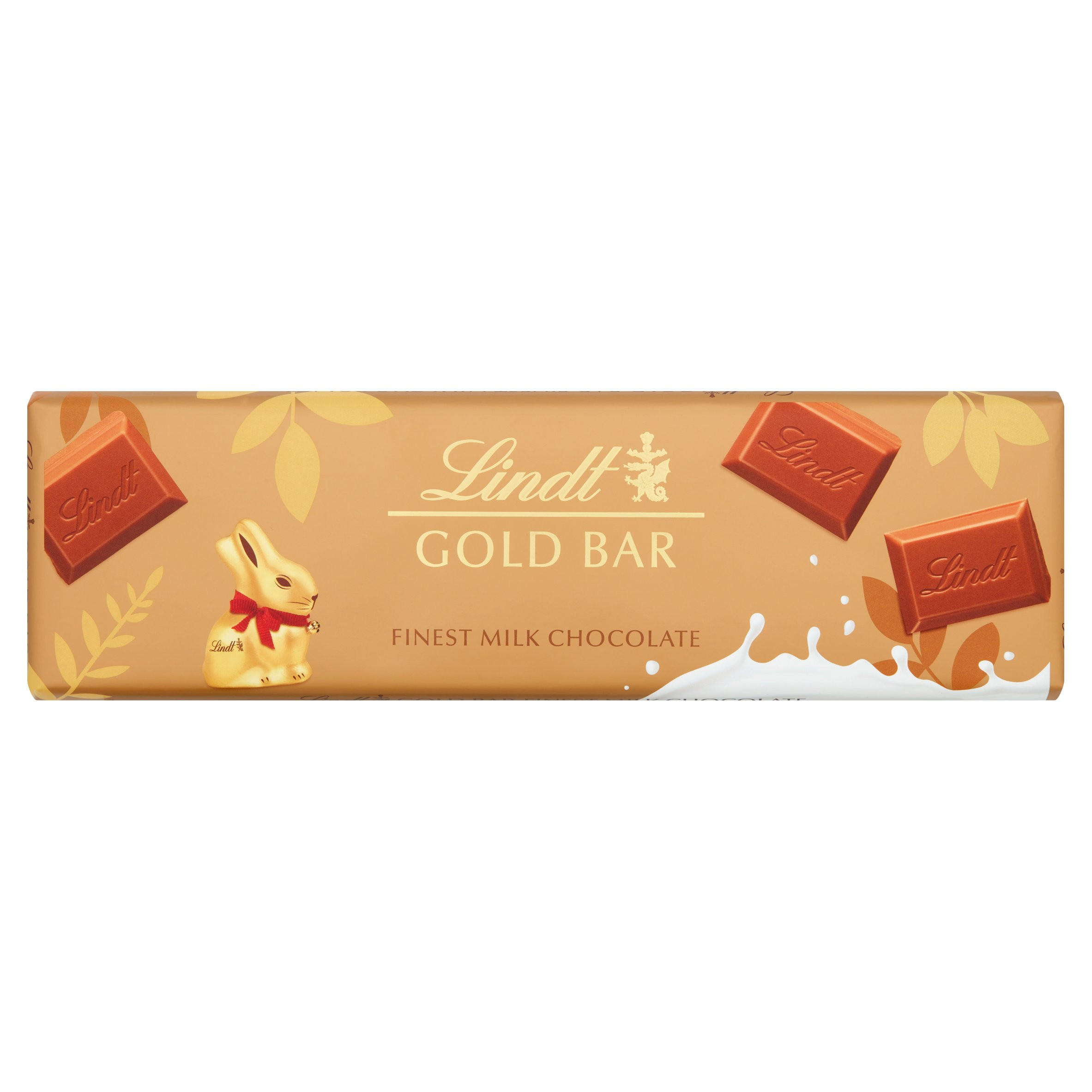 Lindt Gold Bar Finest Milk Chocolate 300g | Easter Eggs | Iceland Foods