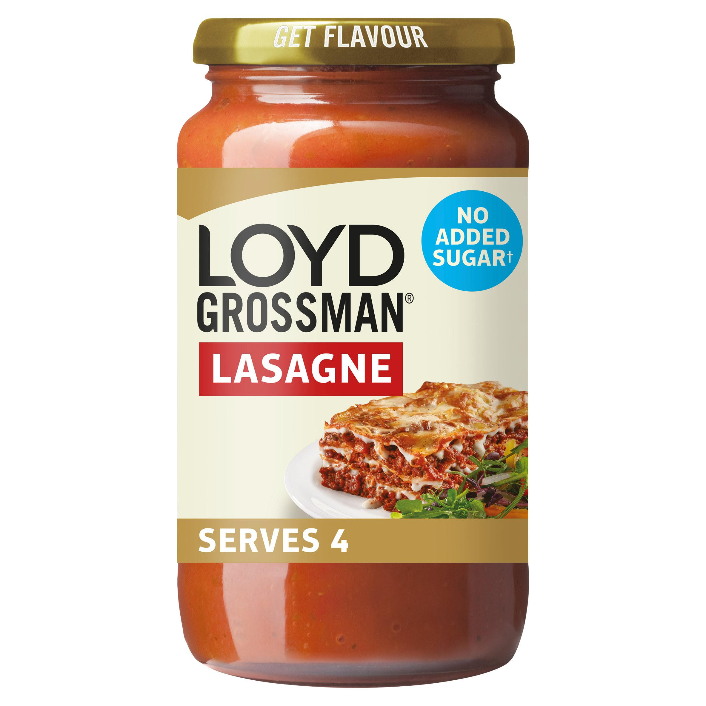 Loyd Grossman No Added Sugar Red Lasagne Sauce 450g | Cooking Sauces ...