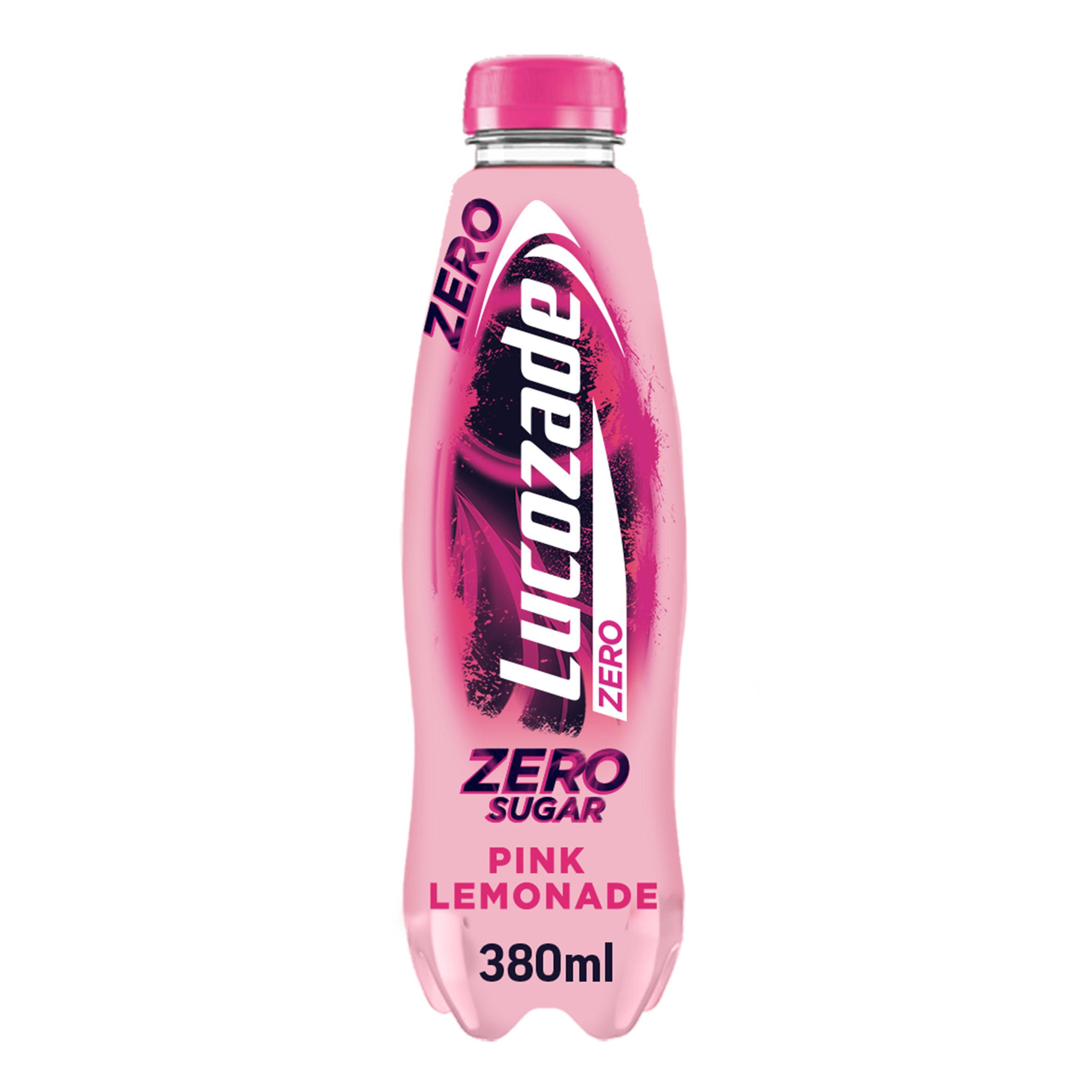 Lucozade Zero Pink Lemonade 380ml | Lucozade | Iceland Foods
