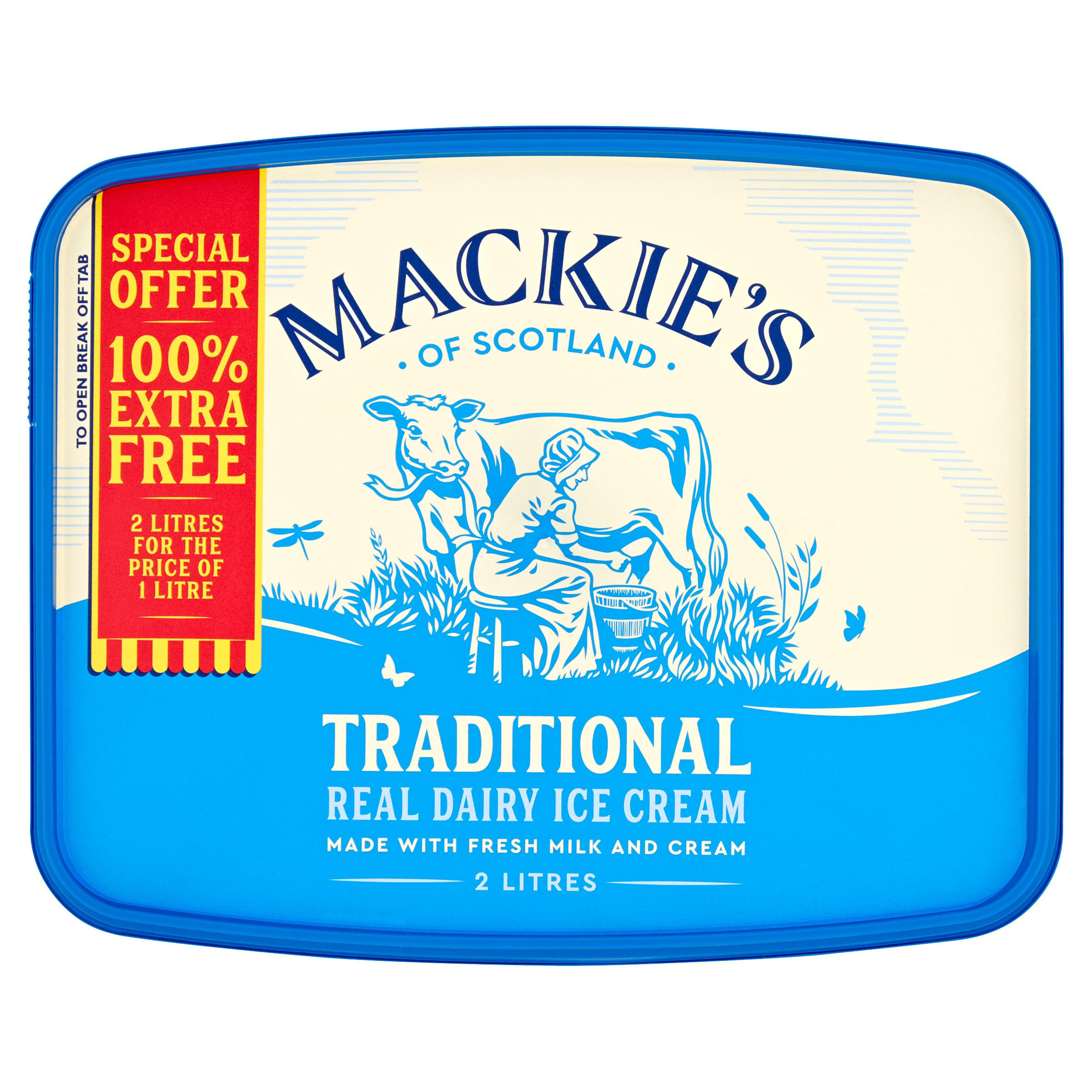 Mackie's of Scotland Traditional Real Dairy Ice Cream 2 Litres | Ice ...