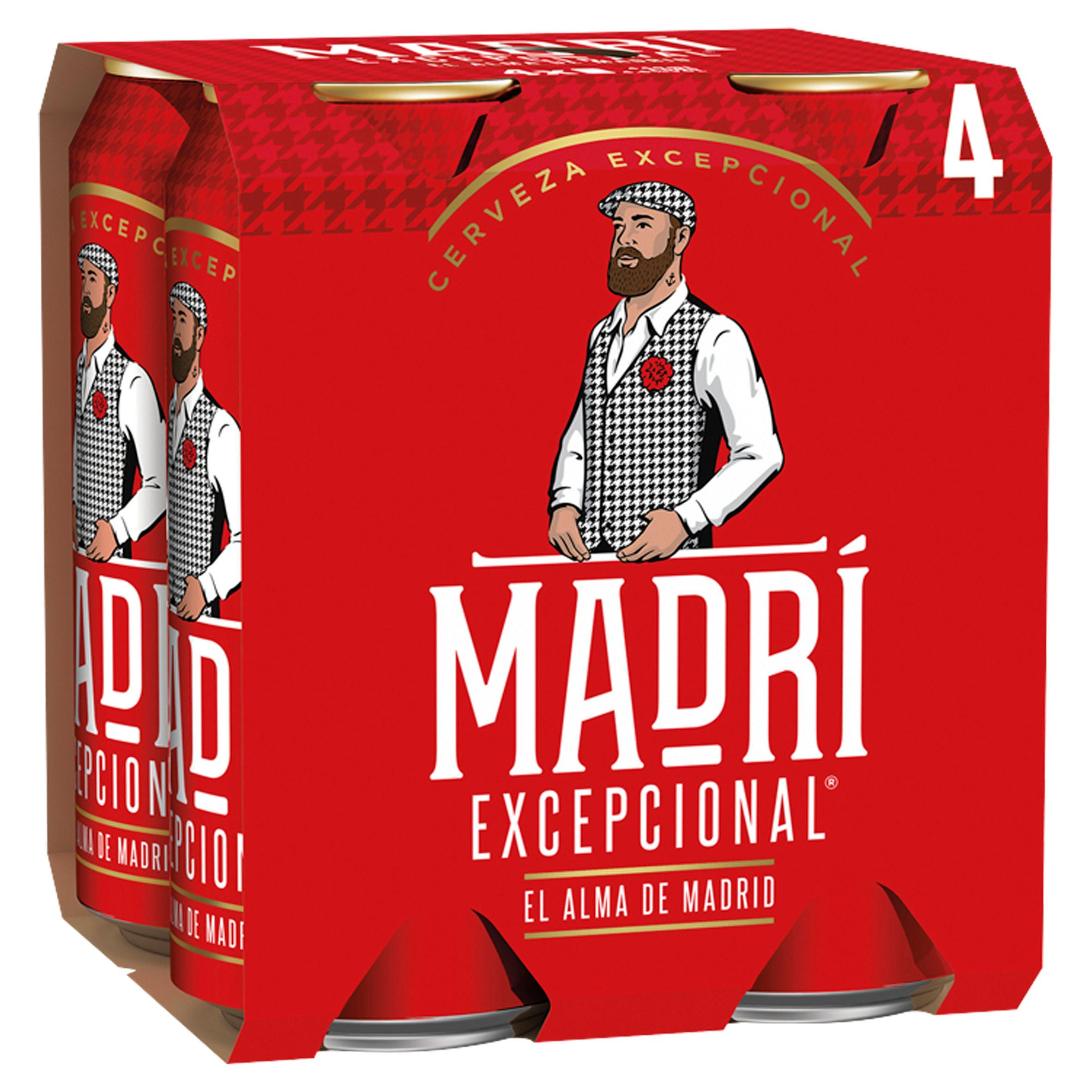 Madri Excepcional Lager 4 X 440ml Beer Iceland Foods Madri Excepcional Lager 4 X 440ml Beer Iceland Foods