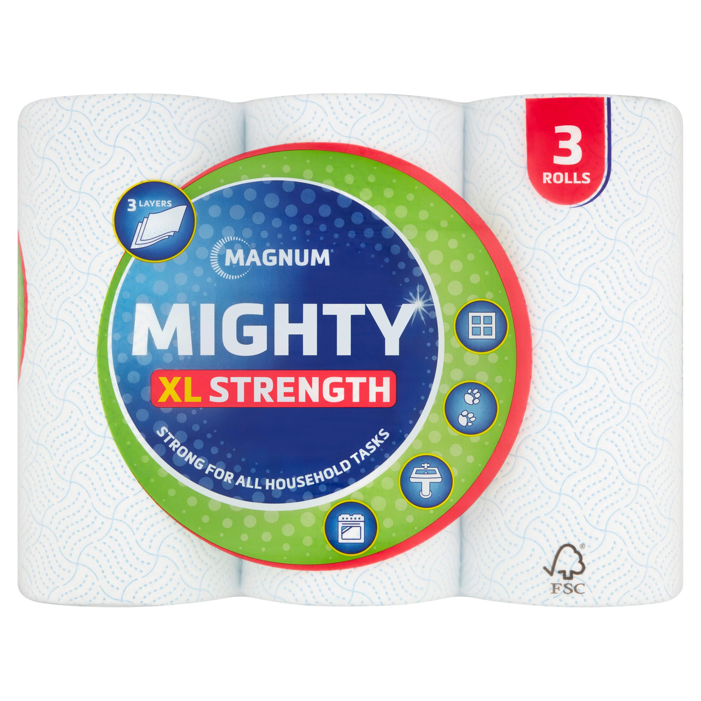 Magnum Mighty XL Strength 3 Rolls | Household Offers | Iceland Foods