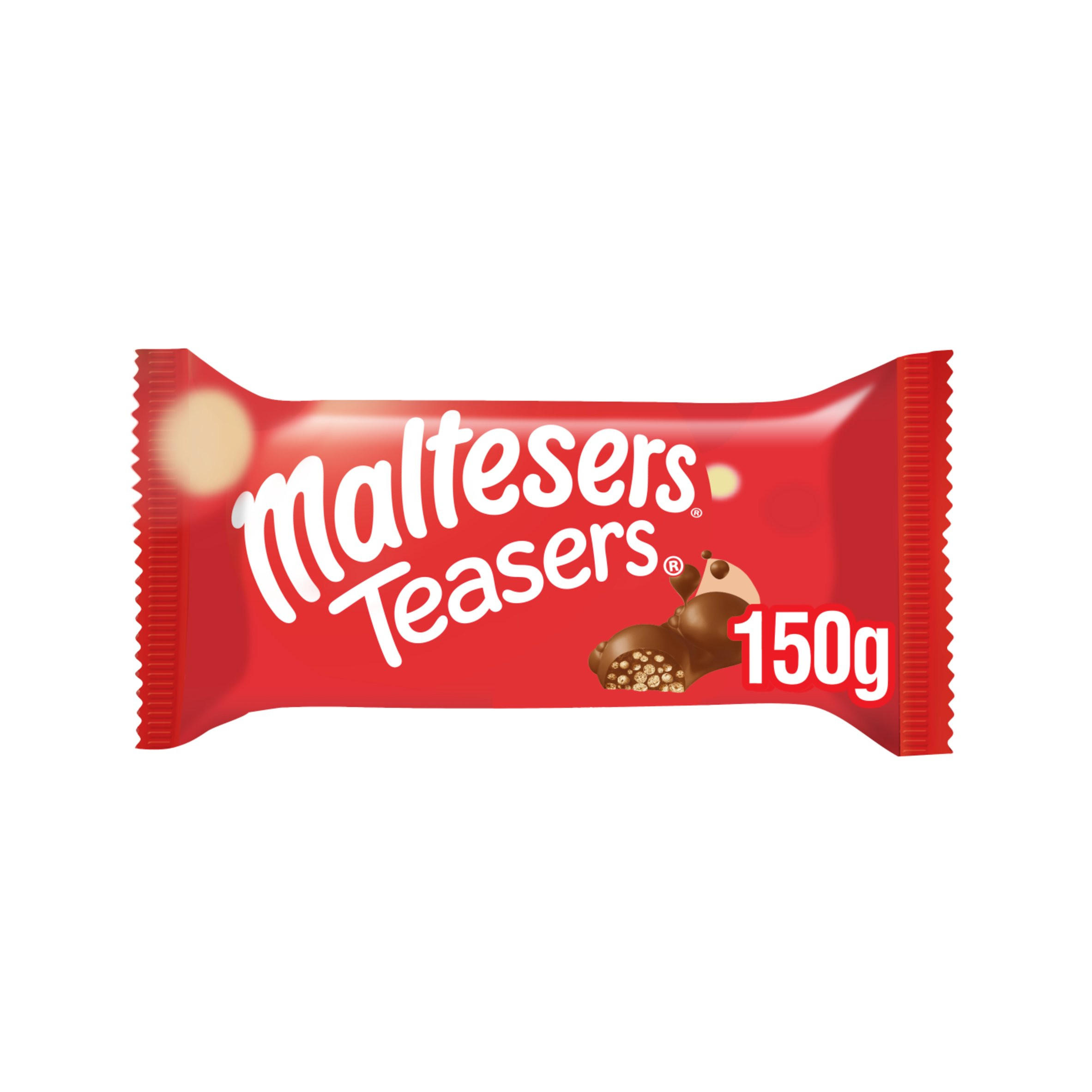 Maltesers Teasers Milk Chocolate & Honeycomb Block Sharing Bar 150g ...