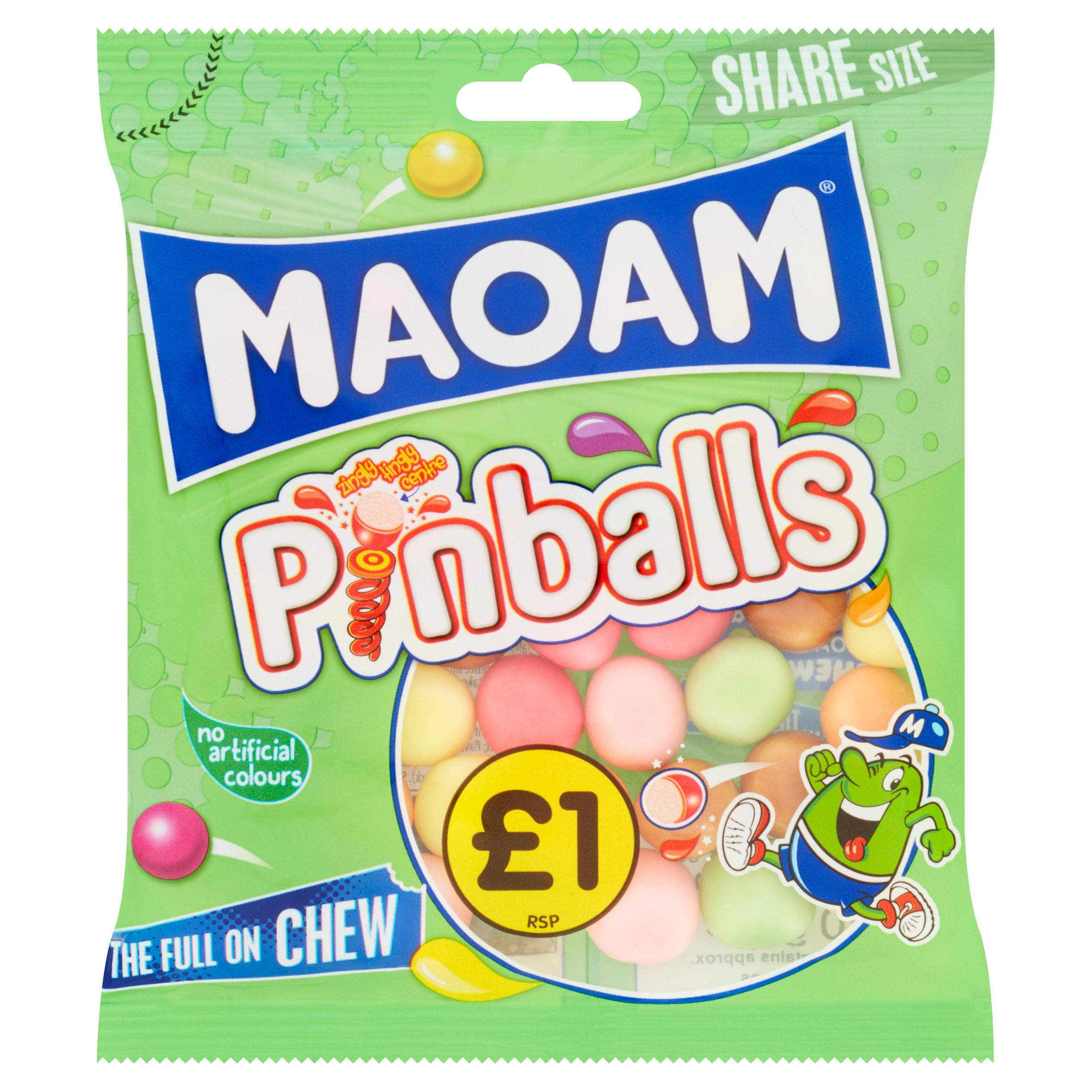 MAOAM Pinballs Bag 140g £1PM | Sweets | Iceland Foods