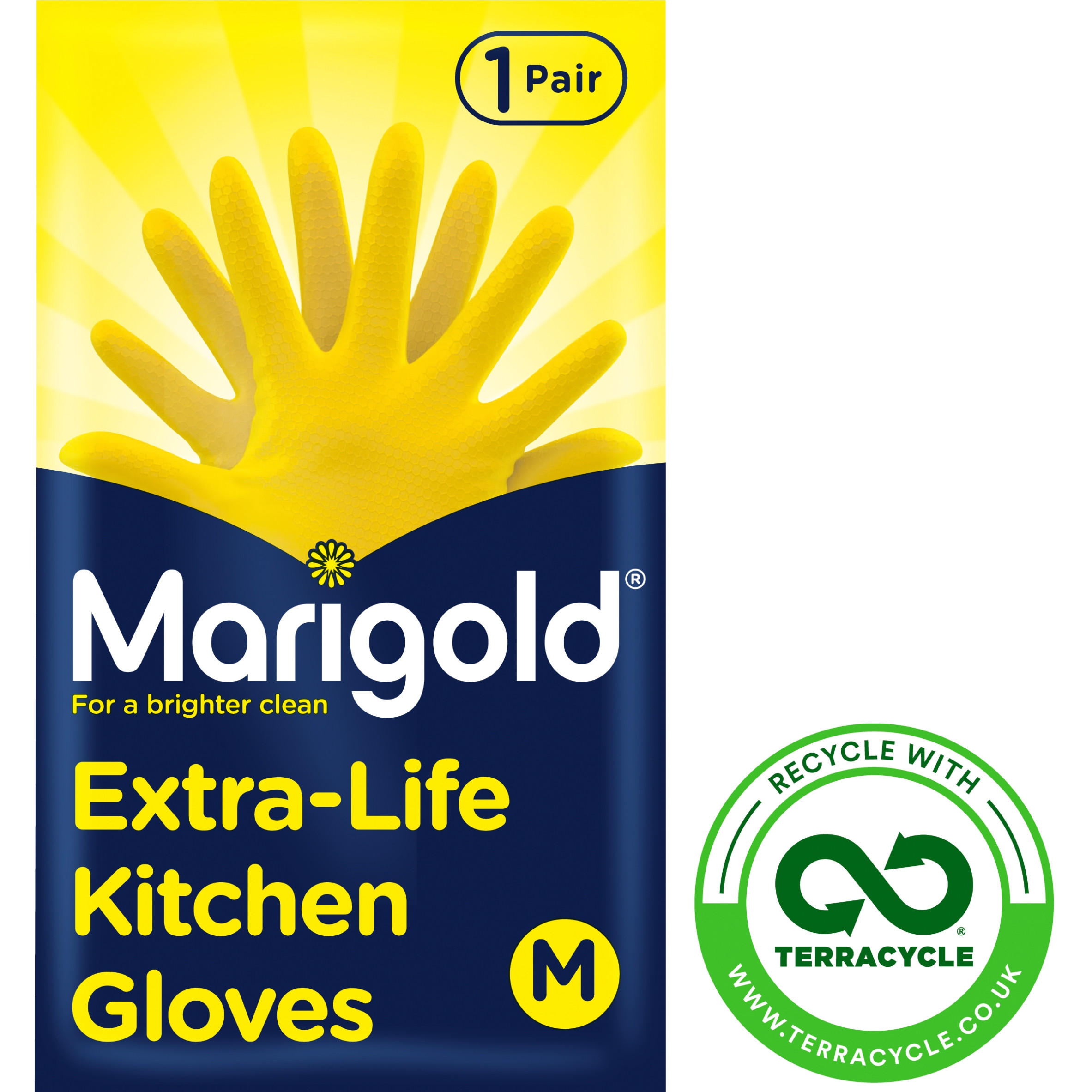 Marigold™ Kitchen Extra Life™ Gloves 7½ Medium Size | Kitchen | Iceland Foods