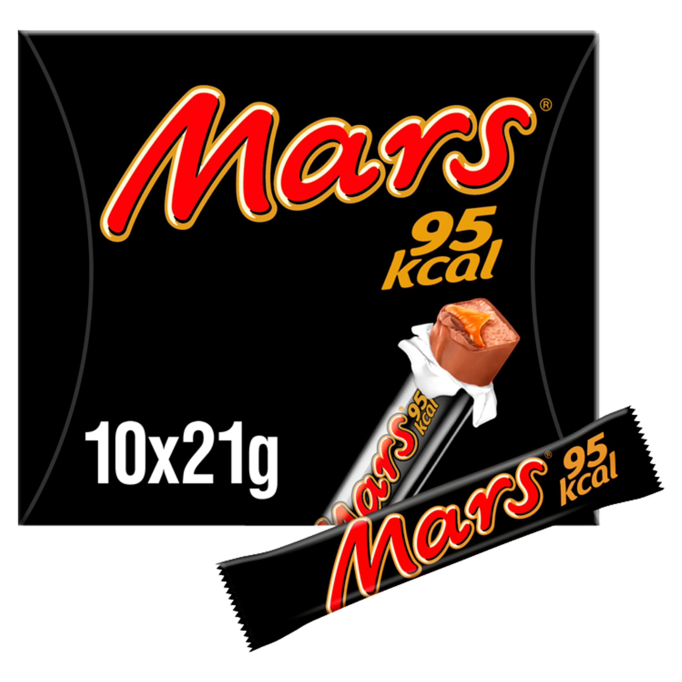 Mars 95Kcal Chocolate Snack Bars Multipack 10 x 21g | Chocolate ...
