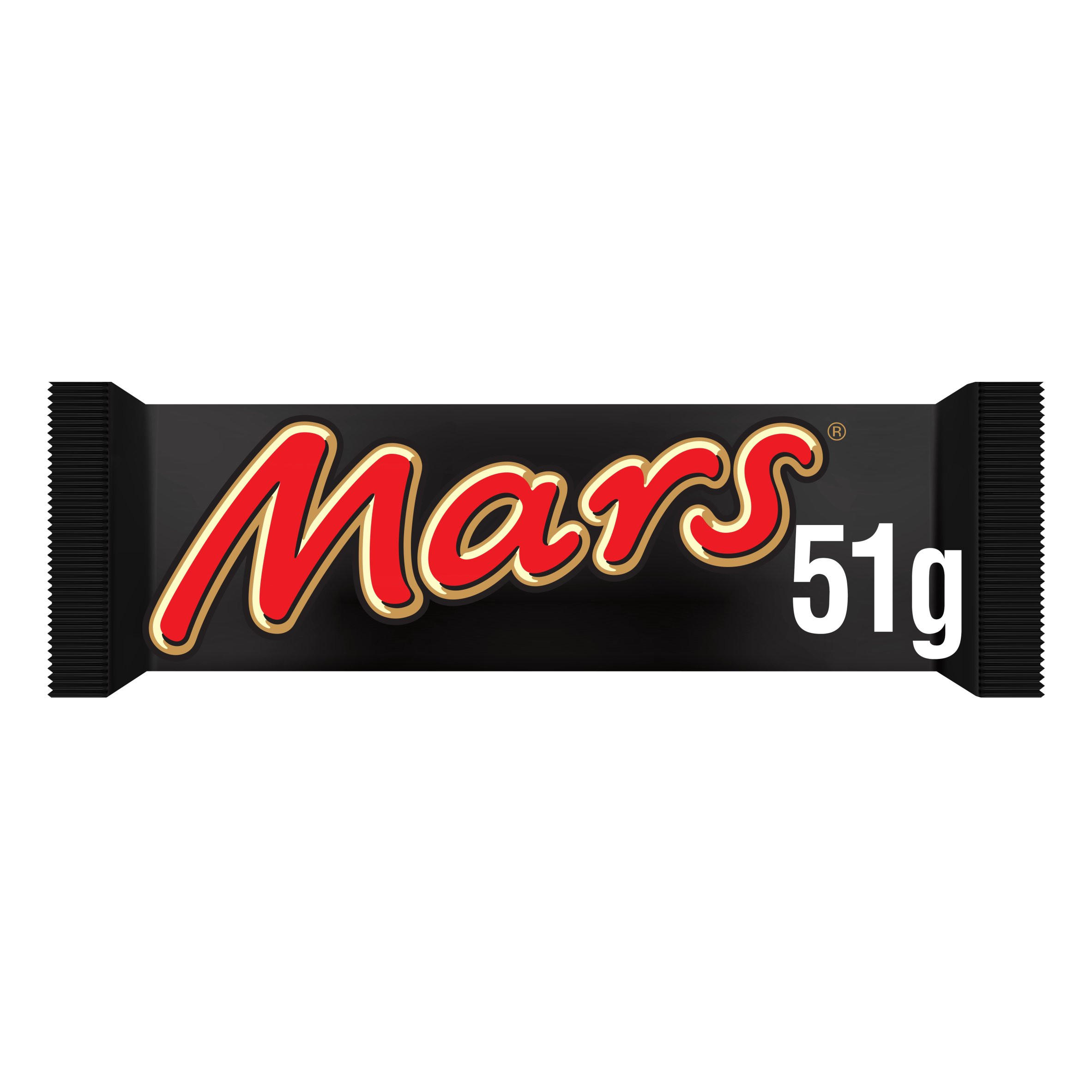 Mars, Caramel, Nougat & Milk Chocolate Snack Bar 51g | Single Chocolate ...