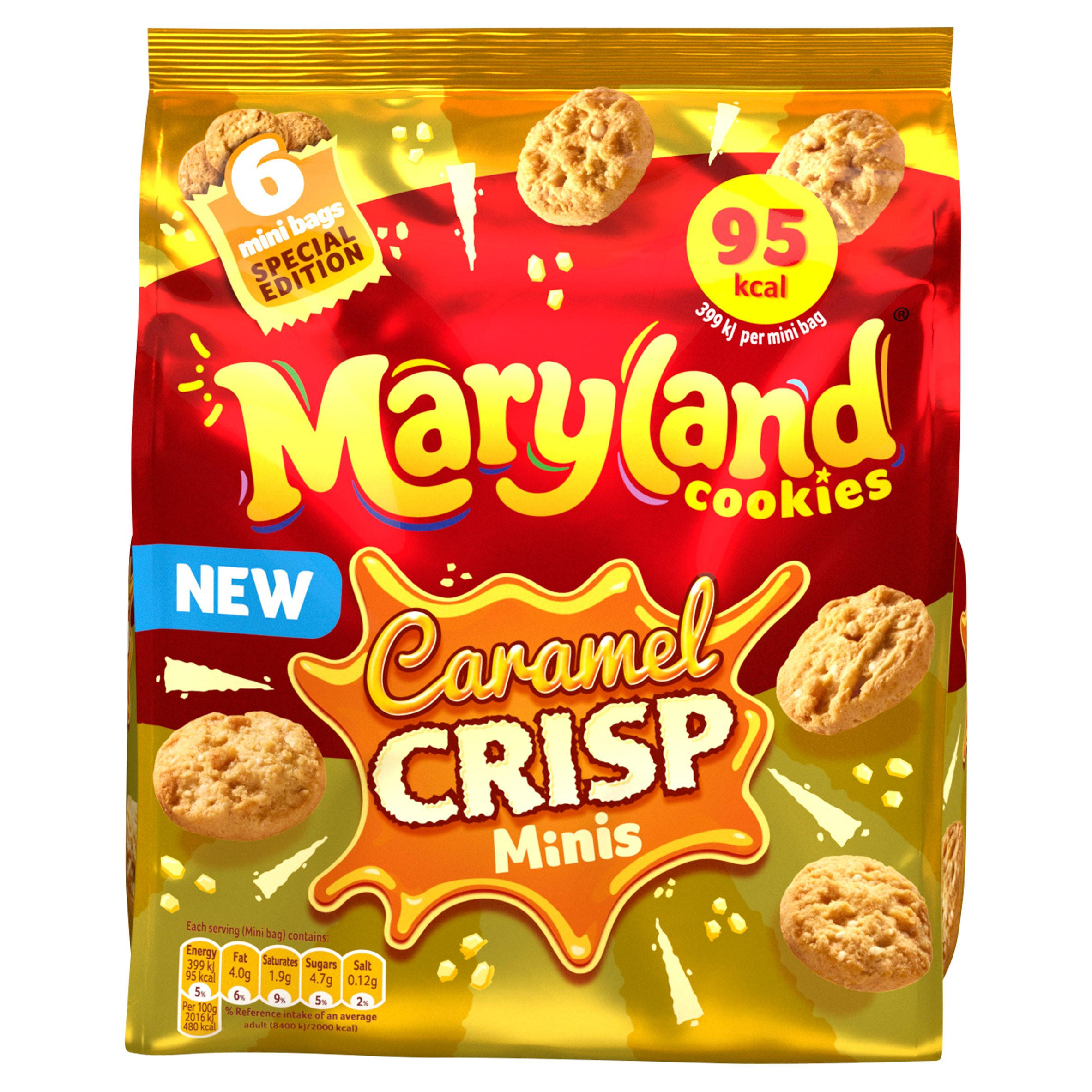 Maryland Caramel Crisp Minis Cookies 19.8g | Sweet Biscuits | Iceland Foods