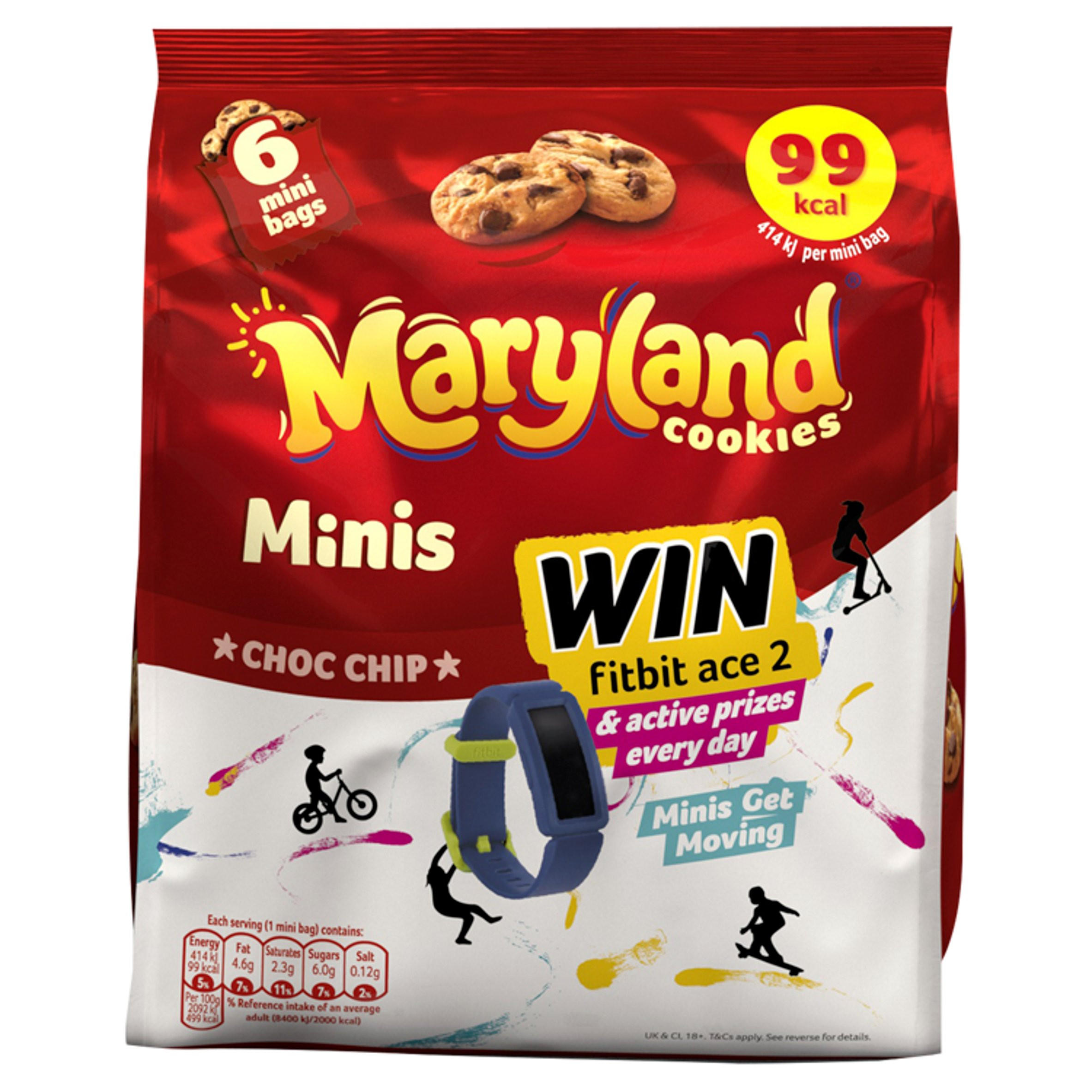 Maryland Cookies Minis Choc Chip 118.8g | Multipack Biscuits | Iceland ...