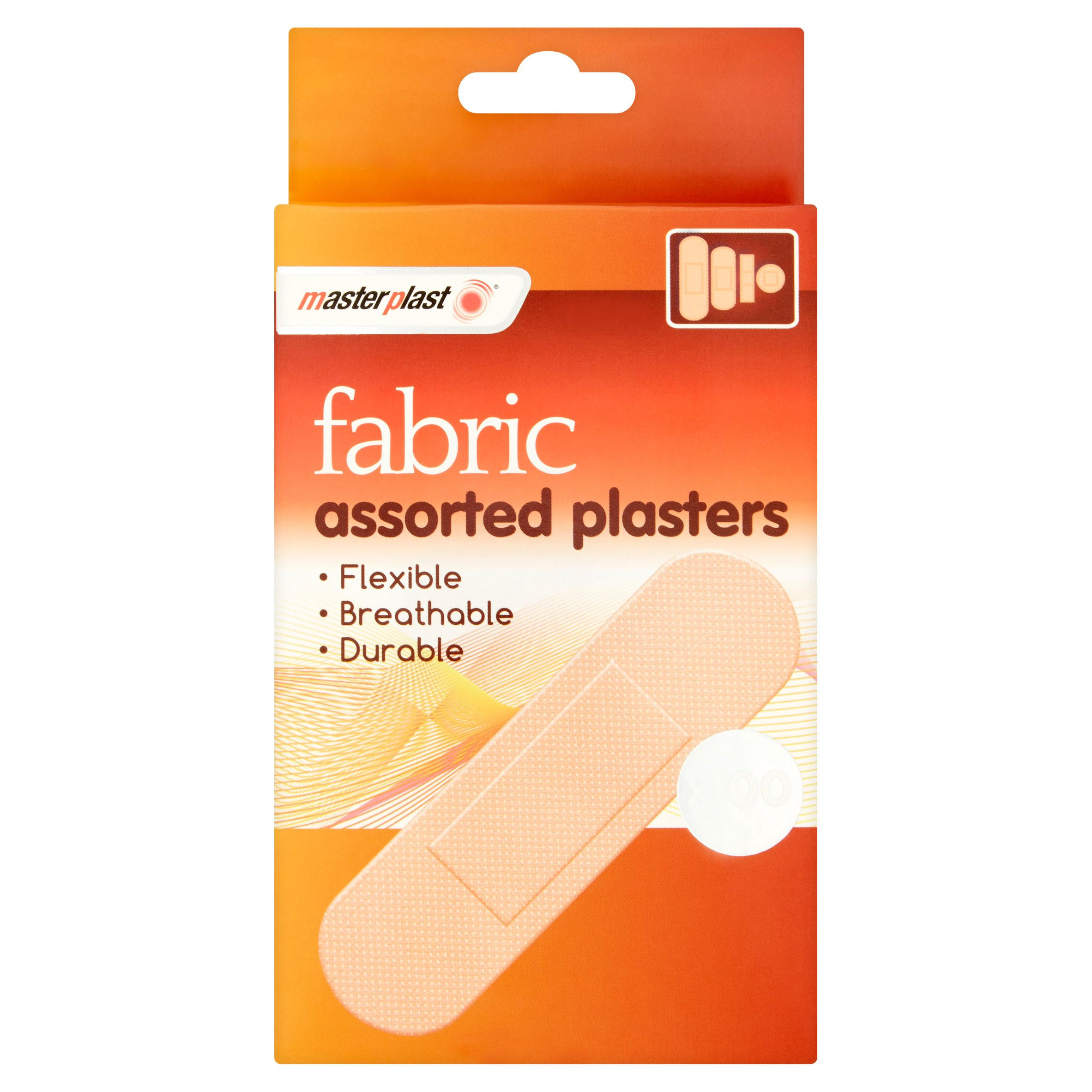 Masterplast 100 Fabric Assorted Plasters | Medicines | Iceland Foods