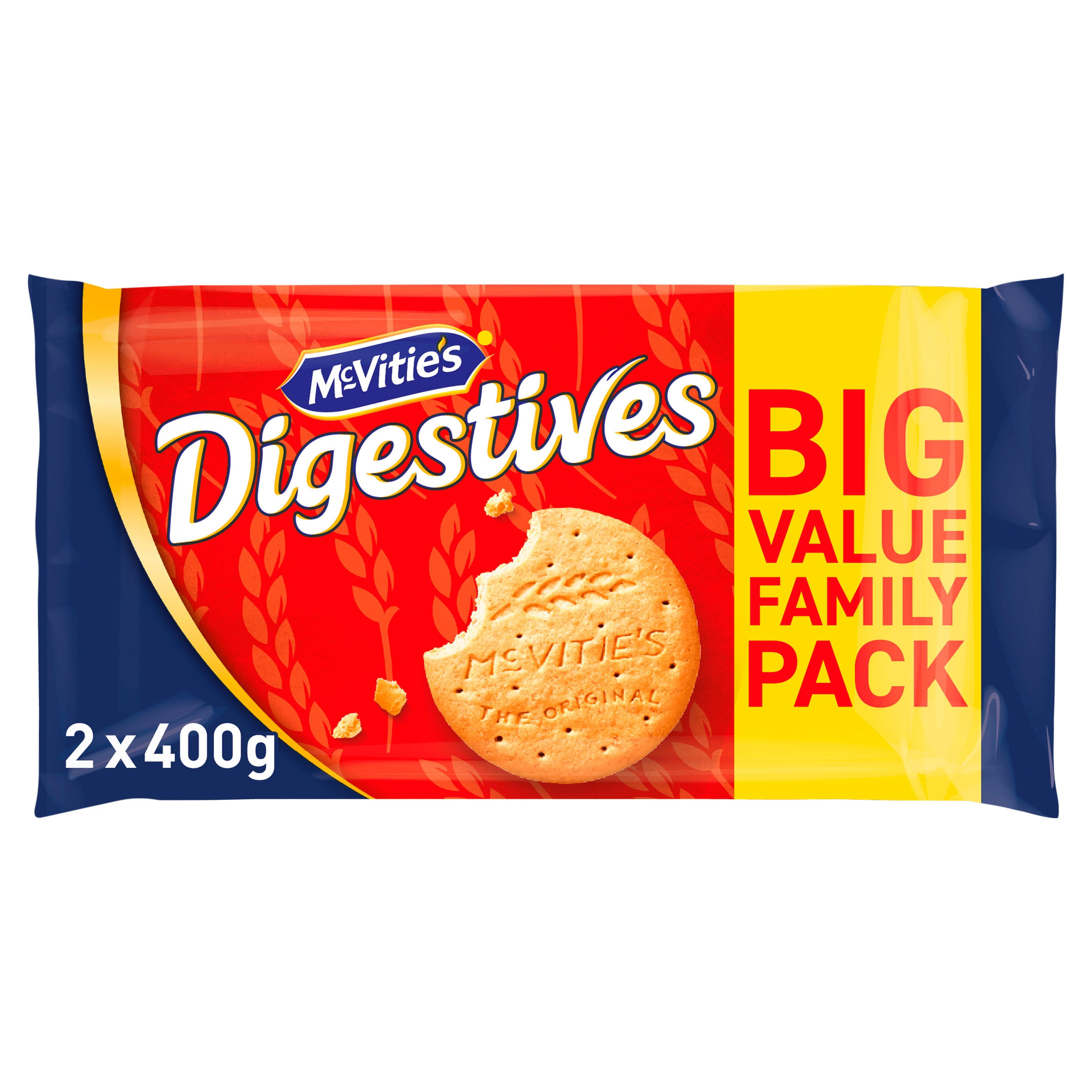 McVitie's Digestives The Original Biscuits Twin Pack 2 x 400g | Sweet ...