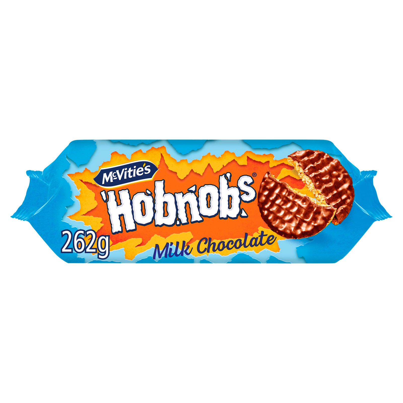 Mcvities Hobnobs Milk Chocolate Biscuits 262g Sweet Biscuits