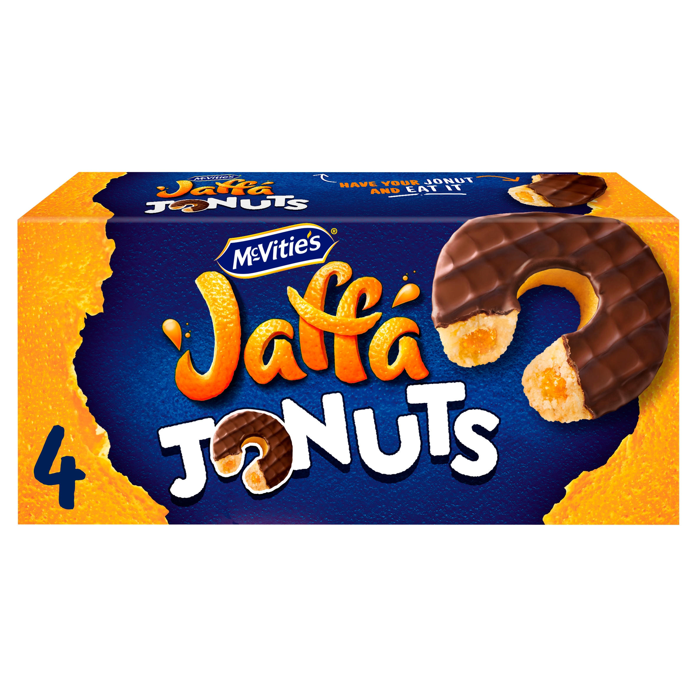 McVitie's Jaffa Cakes Original Jaffa Jonuts Biscuits 4 Pack | £2 Value ...