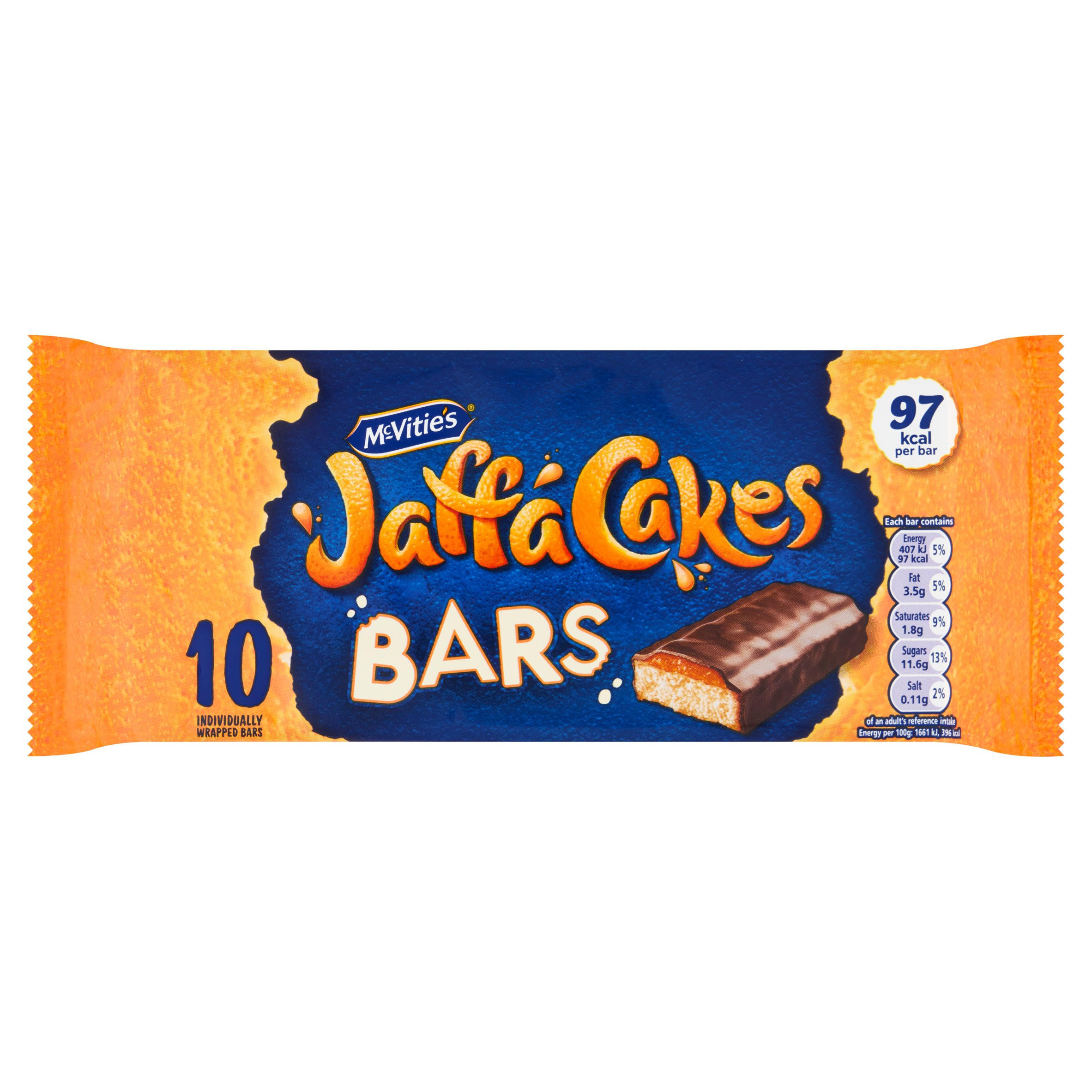 McVitie's Jaffa Original Cake Bar Multipack 10 x 24.5g, 245g | Mini ...