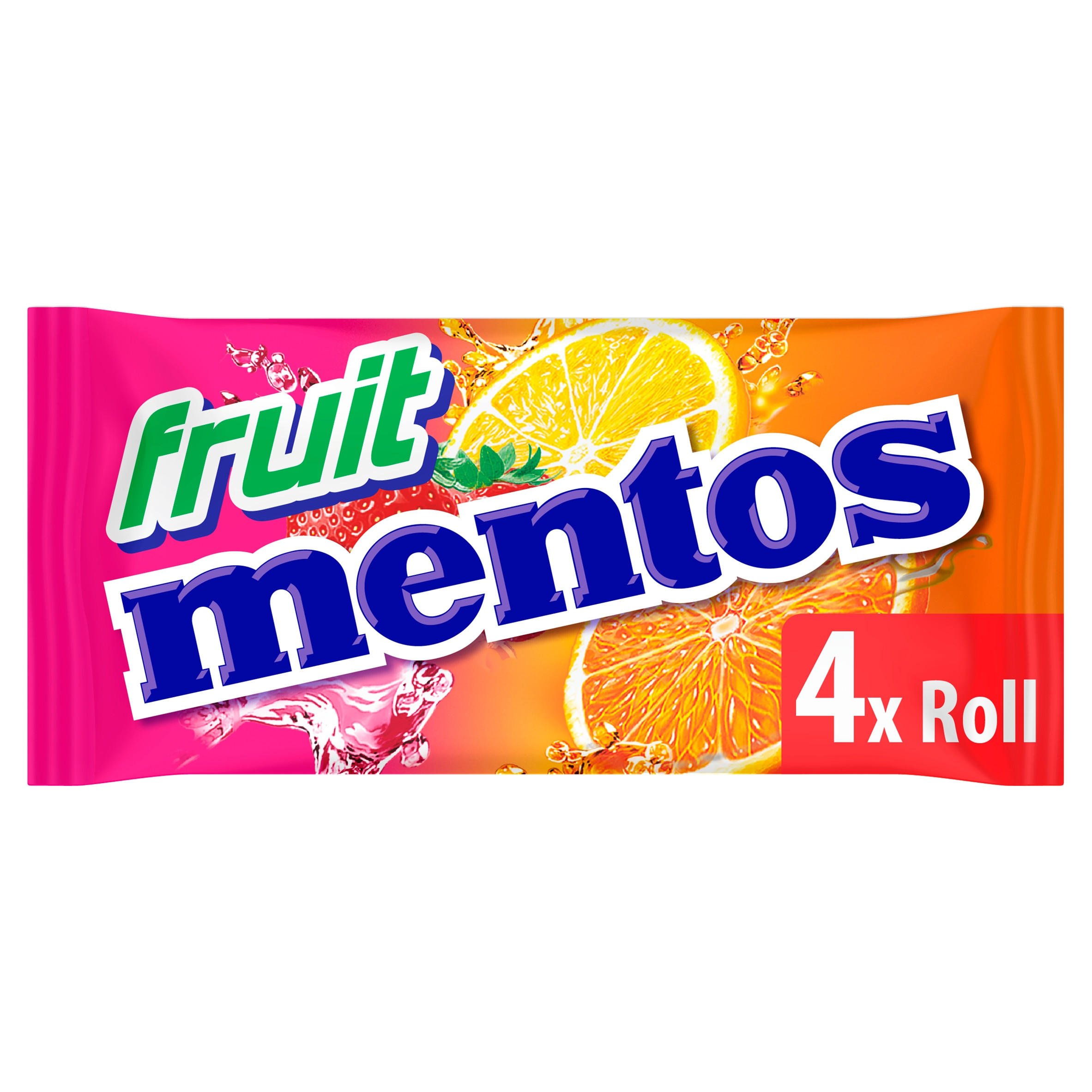 Mentos Fruit Chewy Dragees Rolls 4 x 38g | Multipacks | Iceland Foods