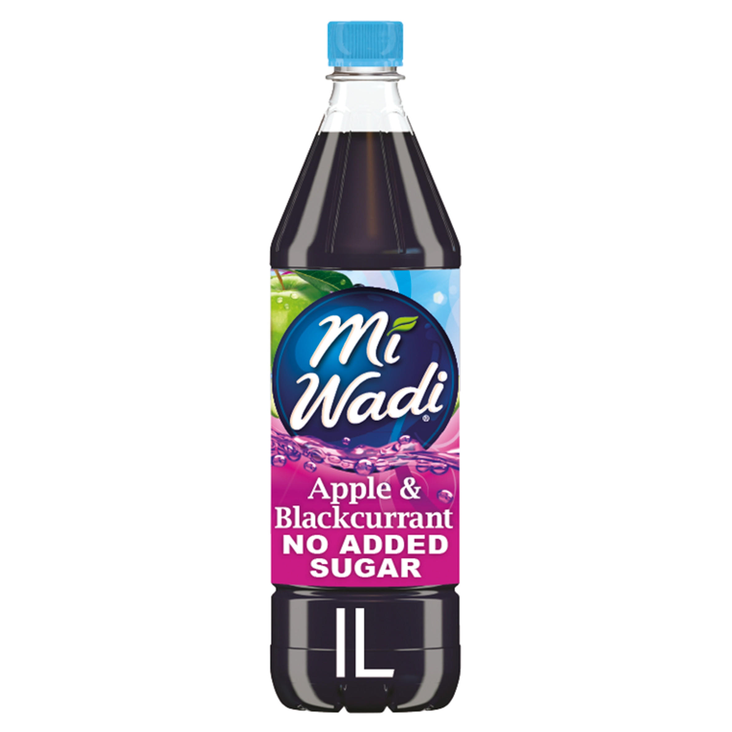 MiWadi Apple & Blackcurrant No Added Sugar - 1Ltr Single Concentrate ...
