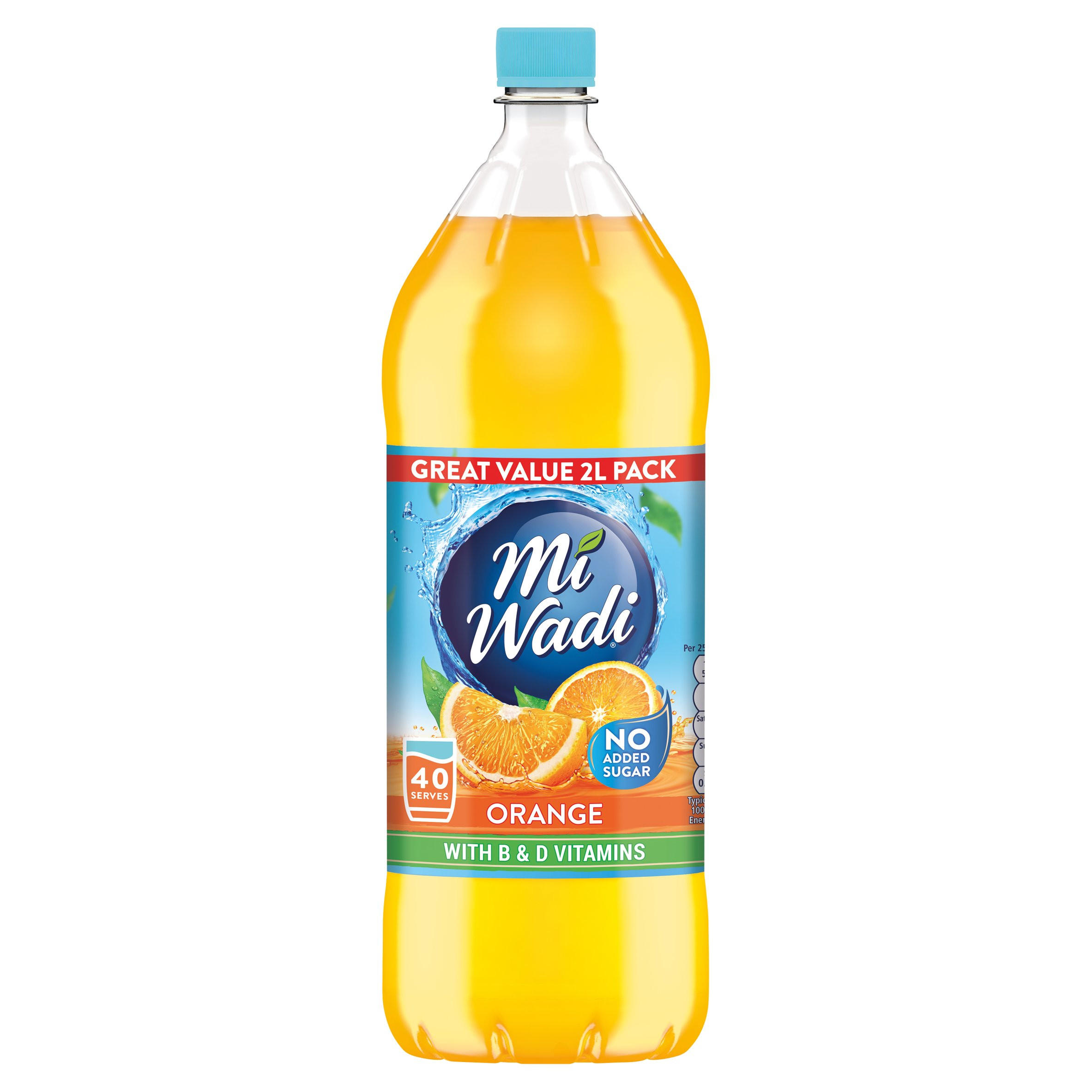 MiWadi Orange No Added Sugar 2L | Squash & Cordial | Iceland Foods