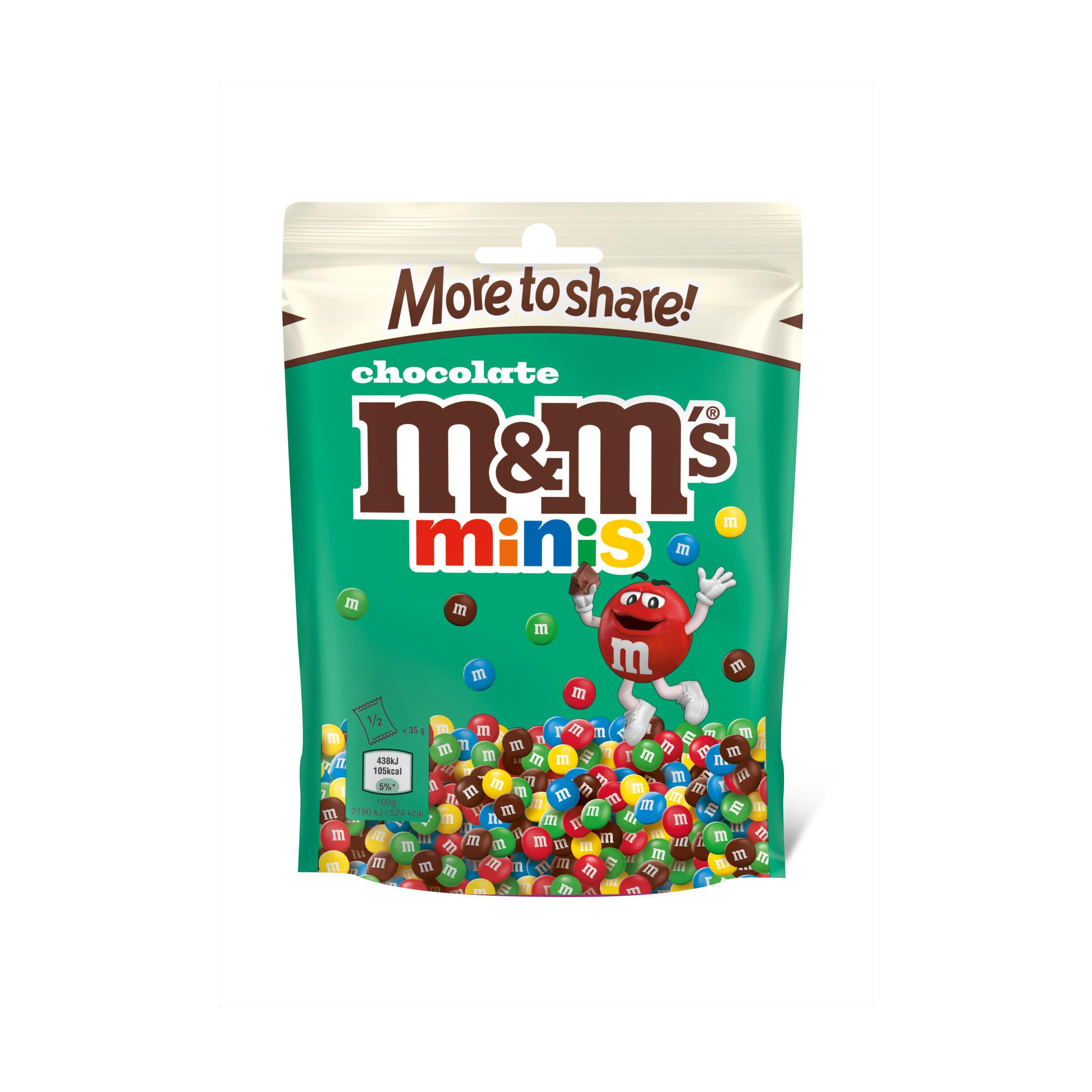 M&M's Minis Milk Chocolate More to Share Pouch Bag 176g | Single ...