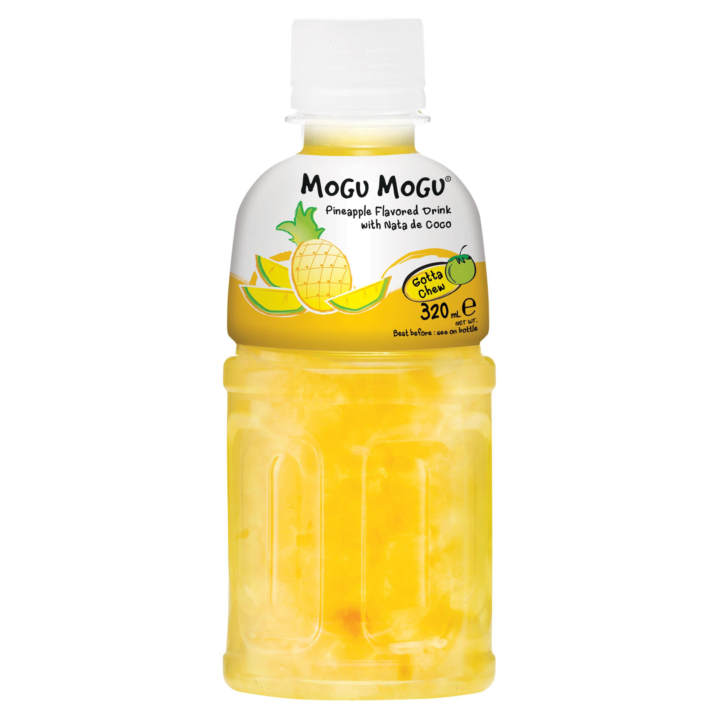 Mogu Mogu Nata De Coco Drink Pineapple Flavour 320ml | Fruit Juice | Iceland Foods