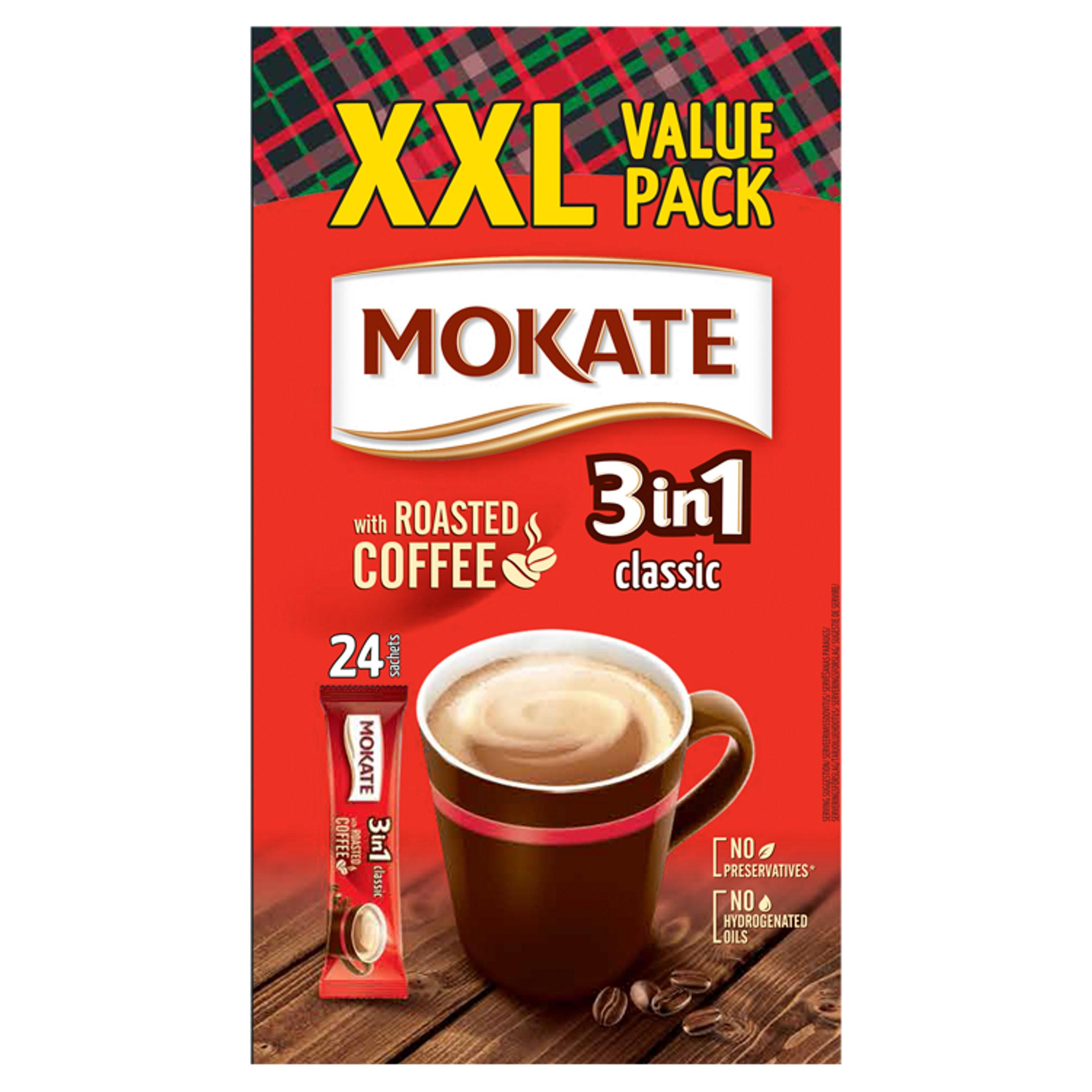 Mokate Classic 3in1 XXL 24 x 17g (408g) | Instant & Ground Coffee | Iceland Foods