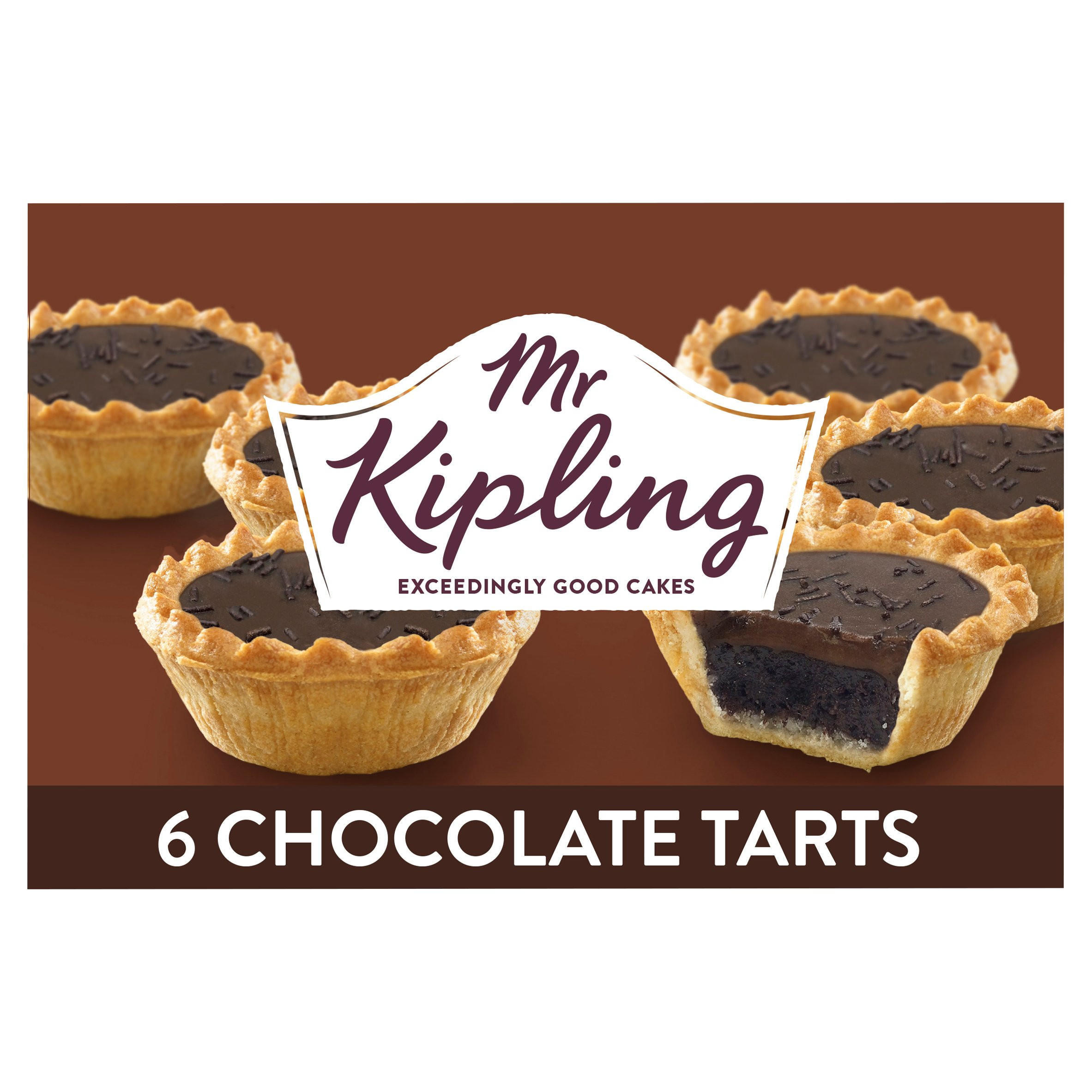 Mr Kipling 6 Chocolate Tarts | Mini Rolls & Cake Bars | Iceland Foods