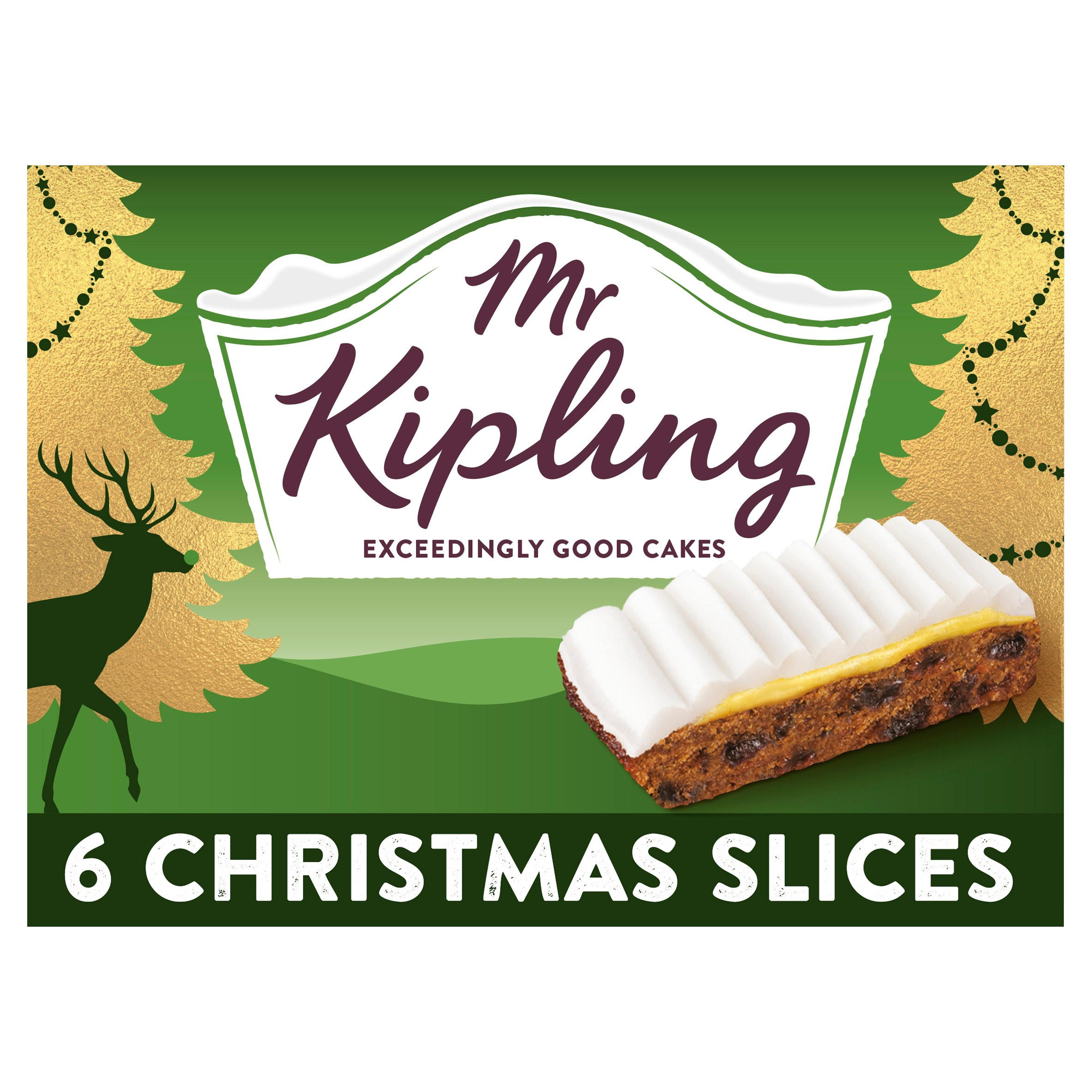 Mr Kipling 6 Christmas Cake Slices | Muffins & Mini Bites | Iceland Foods
