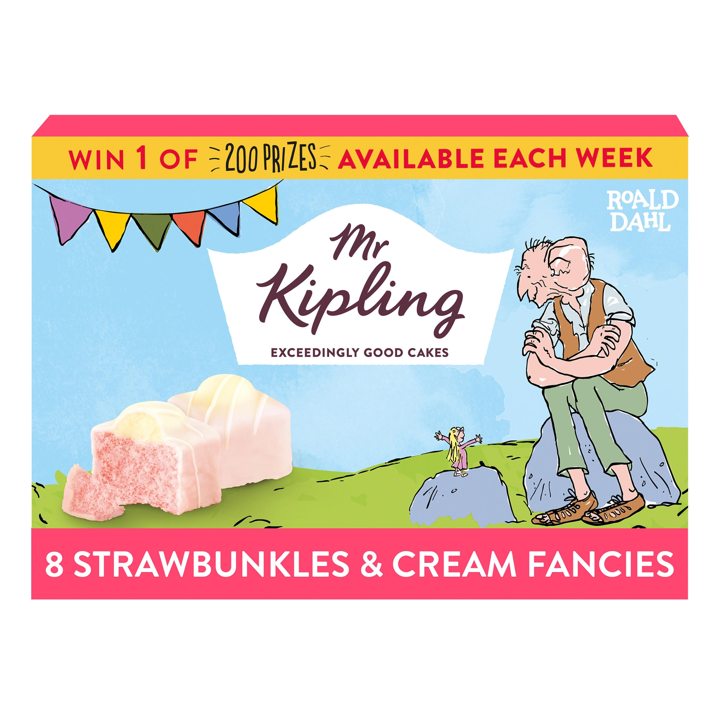 Mr Kipling 8 The BFG's Strawbunkles & Cream Fancies | Muffins & Mini ...