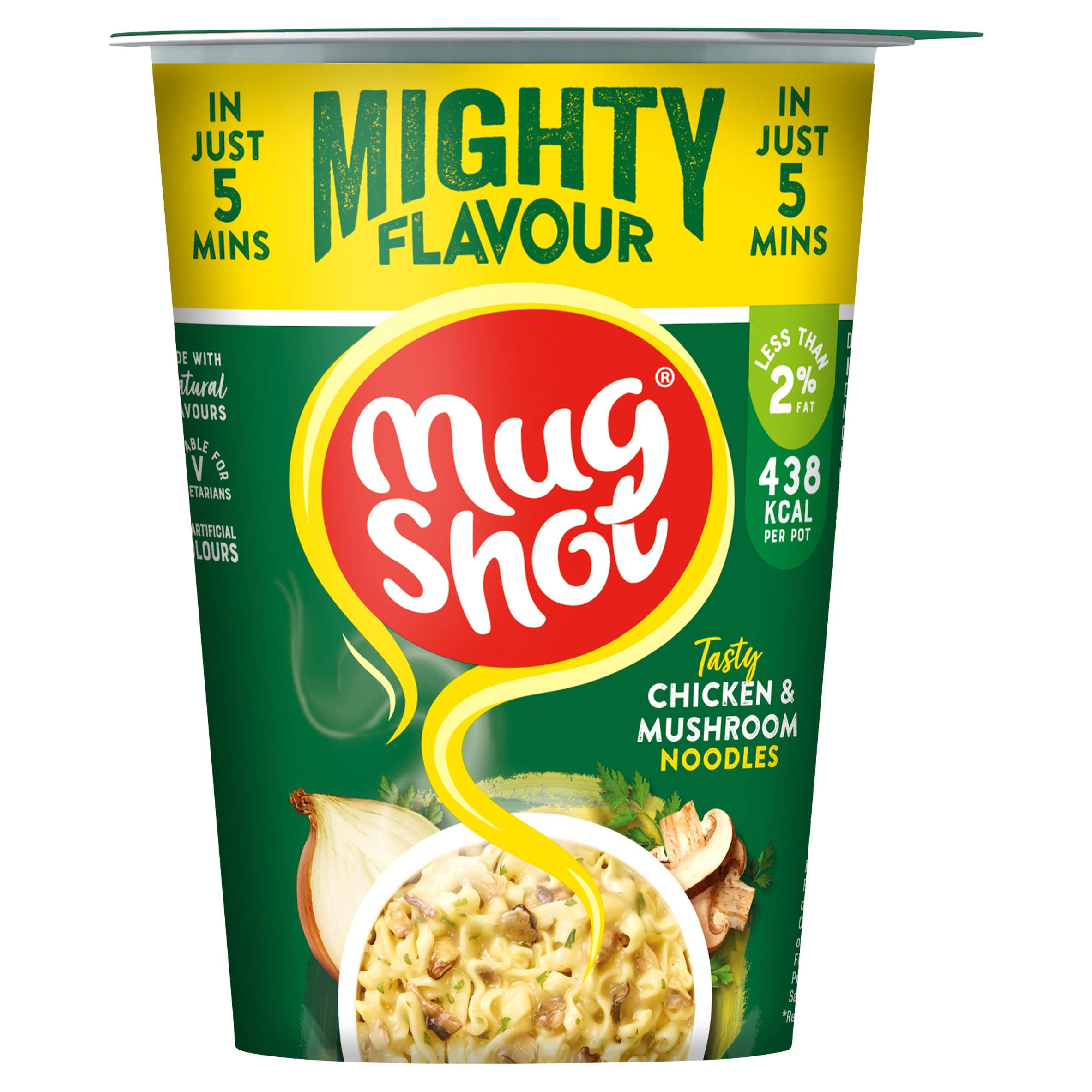 Mug Shot Mighty Flavour Tasty Chicken & Mushroom Noodles 110g | Rice ...