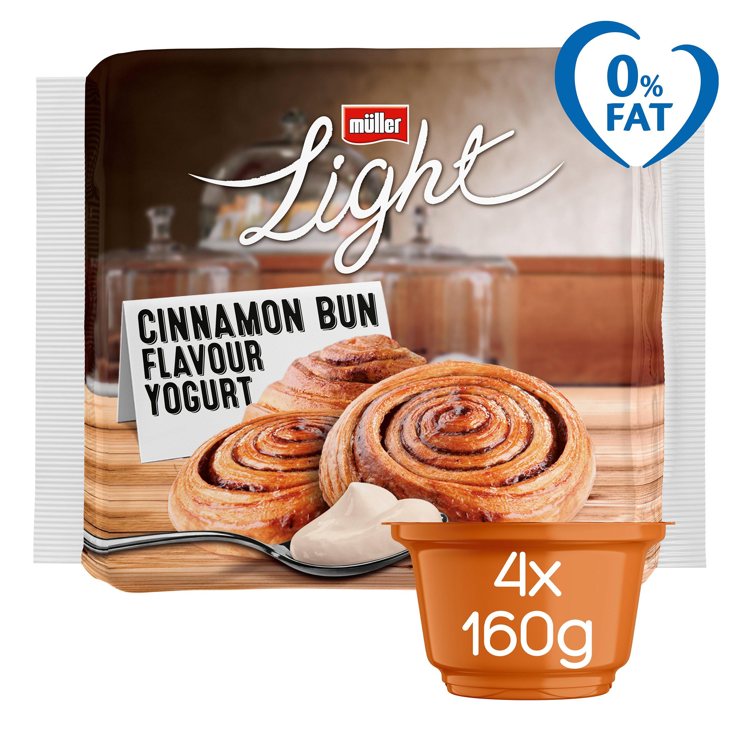M ller Limited Edition Light Cinnamon Bun Flavour Yogurt 4 X 160g 640g M ller Limited Edition Light Cinnamon Bun Flavour Yogurt 4 X 160g 640g