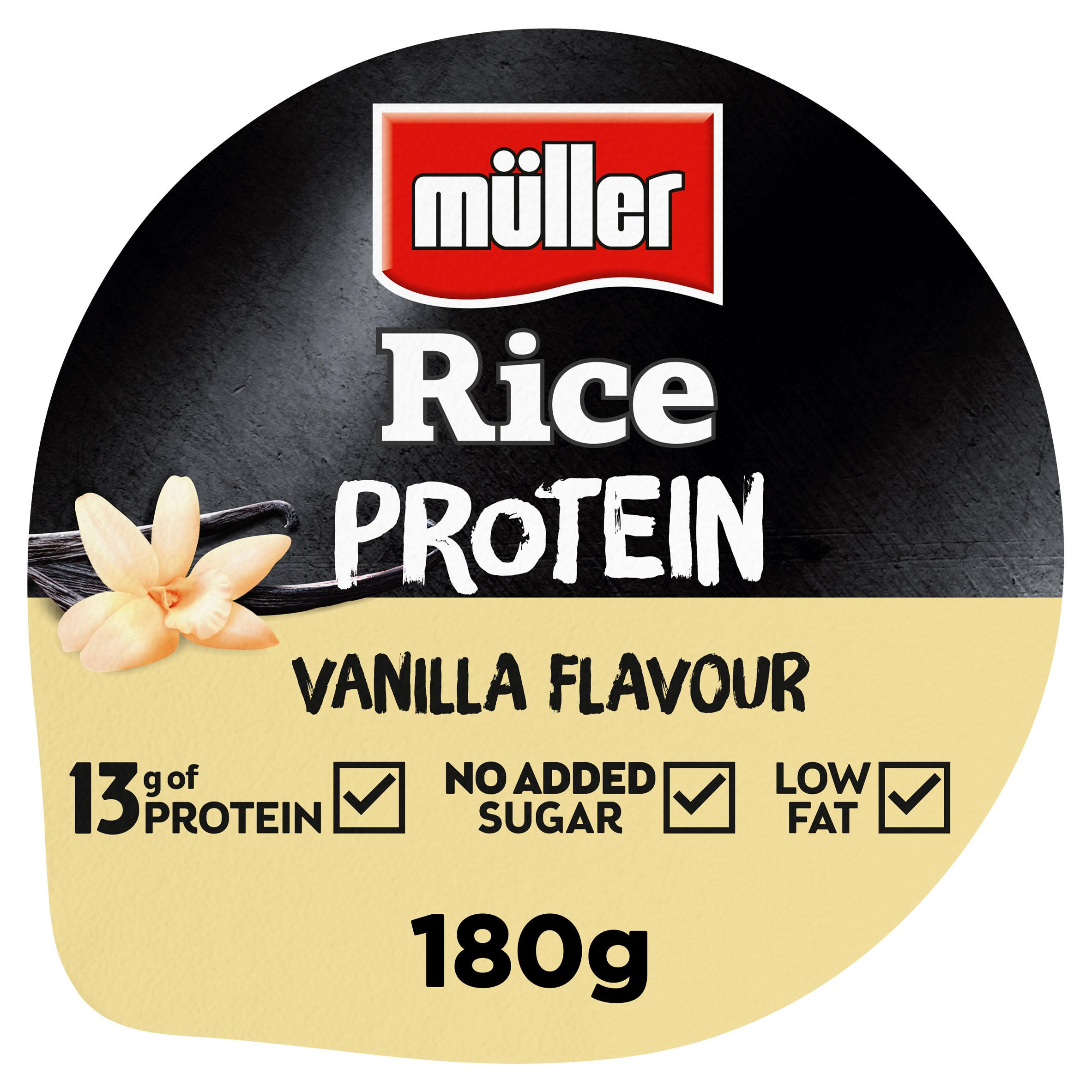 Müller Rice Protein Vanilla Flavour 180g | Low Fat & Fat Free Yogurt ...
