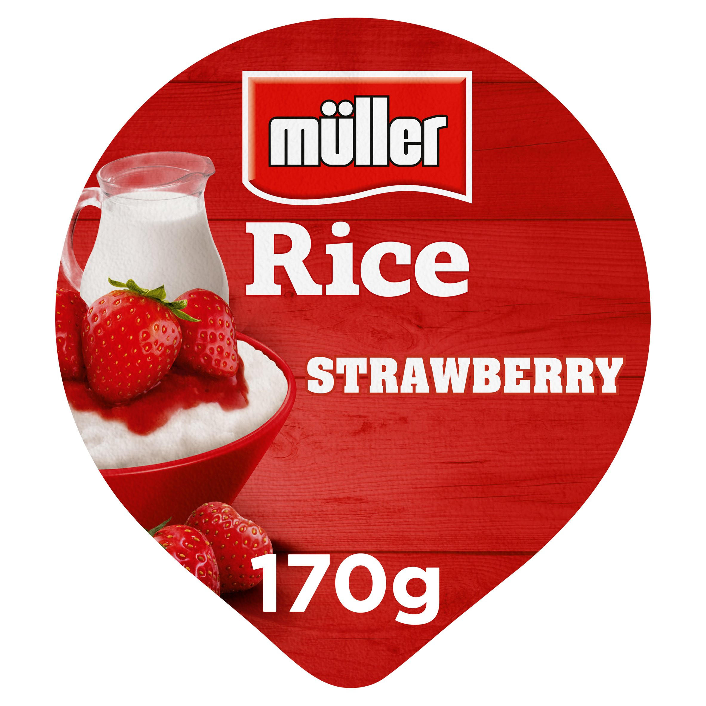 Müller Rice Strawberry Low Fat Pudding Desserts 170g | Dessert Yogurt ...