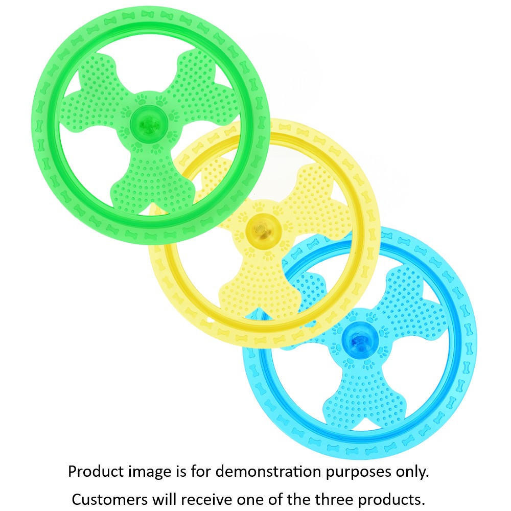 My Pawfect Friend Flashing Flying Disc Dog Toy | Pet Accessories ...