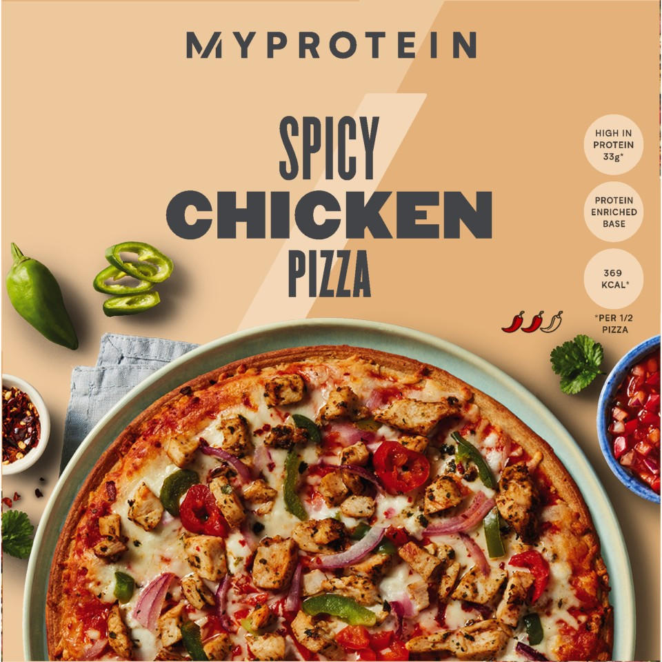 My Protein Spicy Chicken Pizza 395g | Sharing Pizza | Iceland Foods