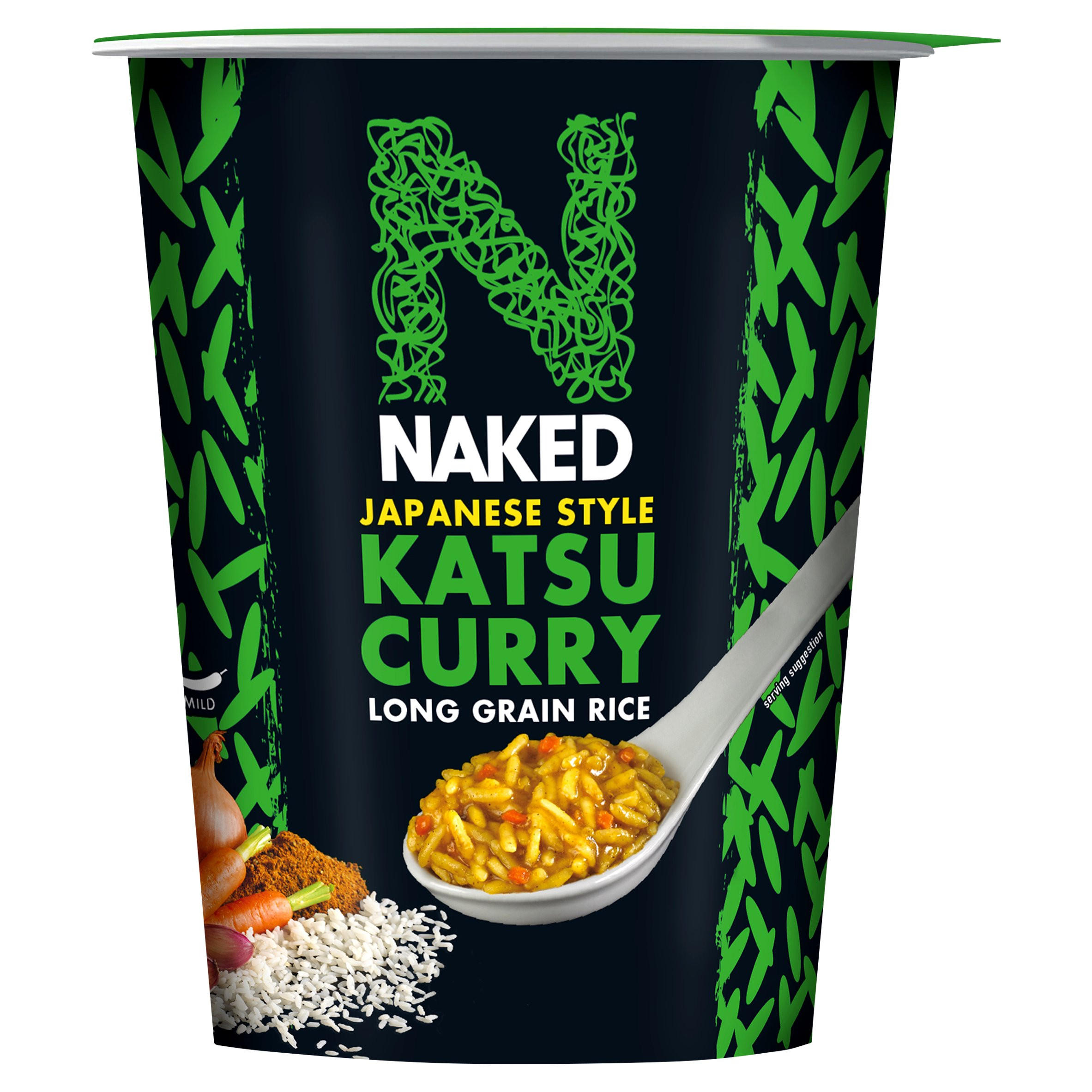 Naked Japenese Style Katsu Curry Long Grain Rice 78g | Rice, Grains ...