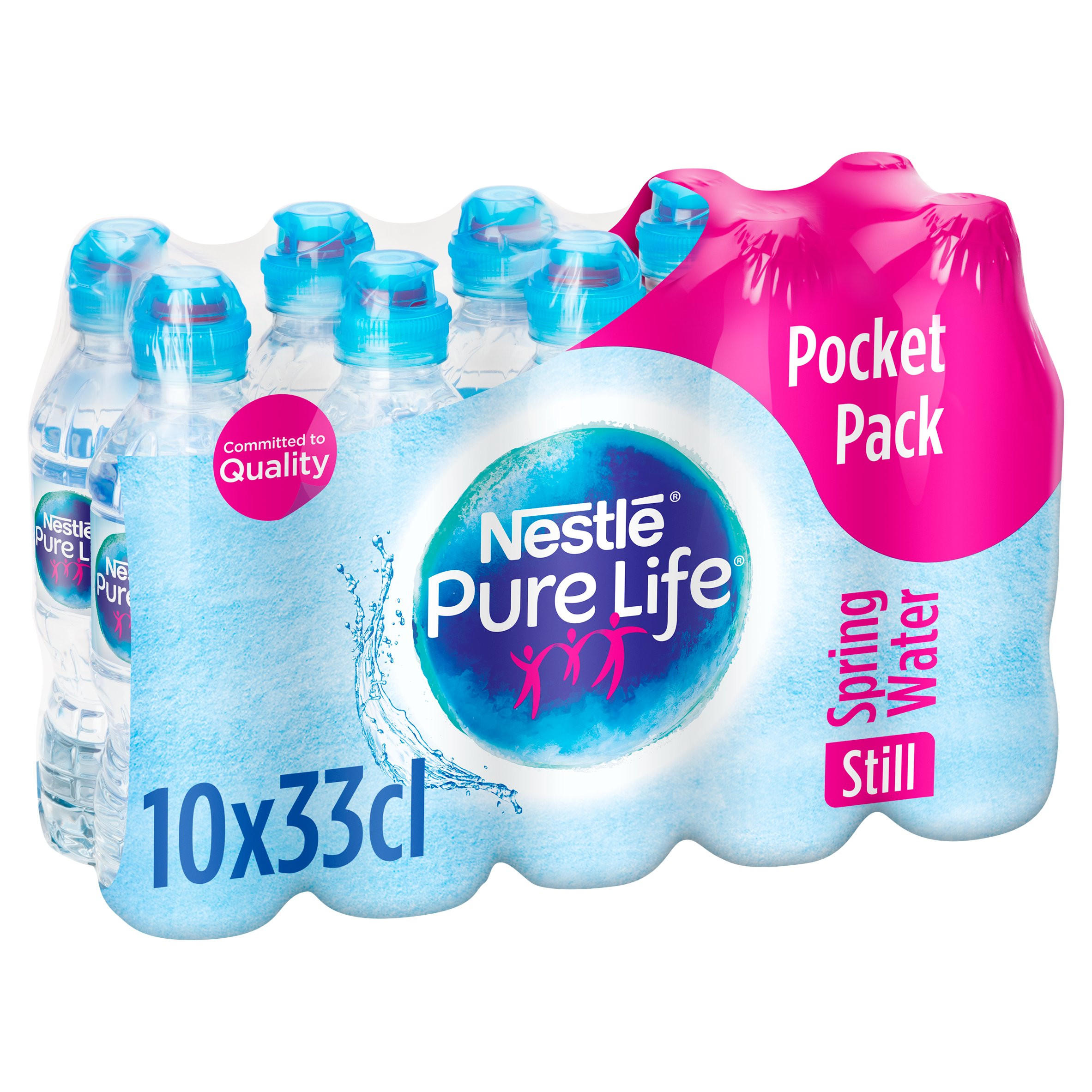 Nestle Pure Life Still Spring Water 10x330ml | Still & Flavoured Water ...