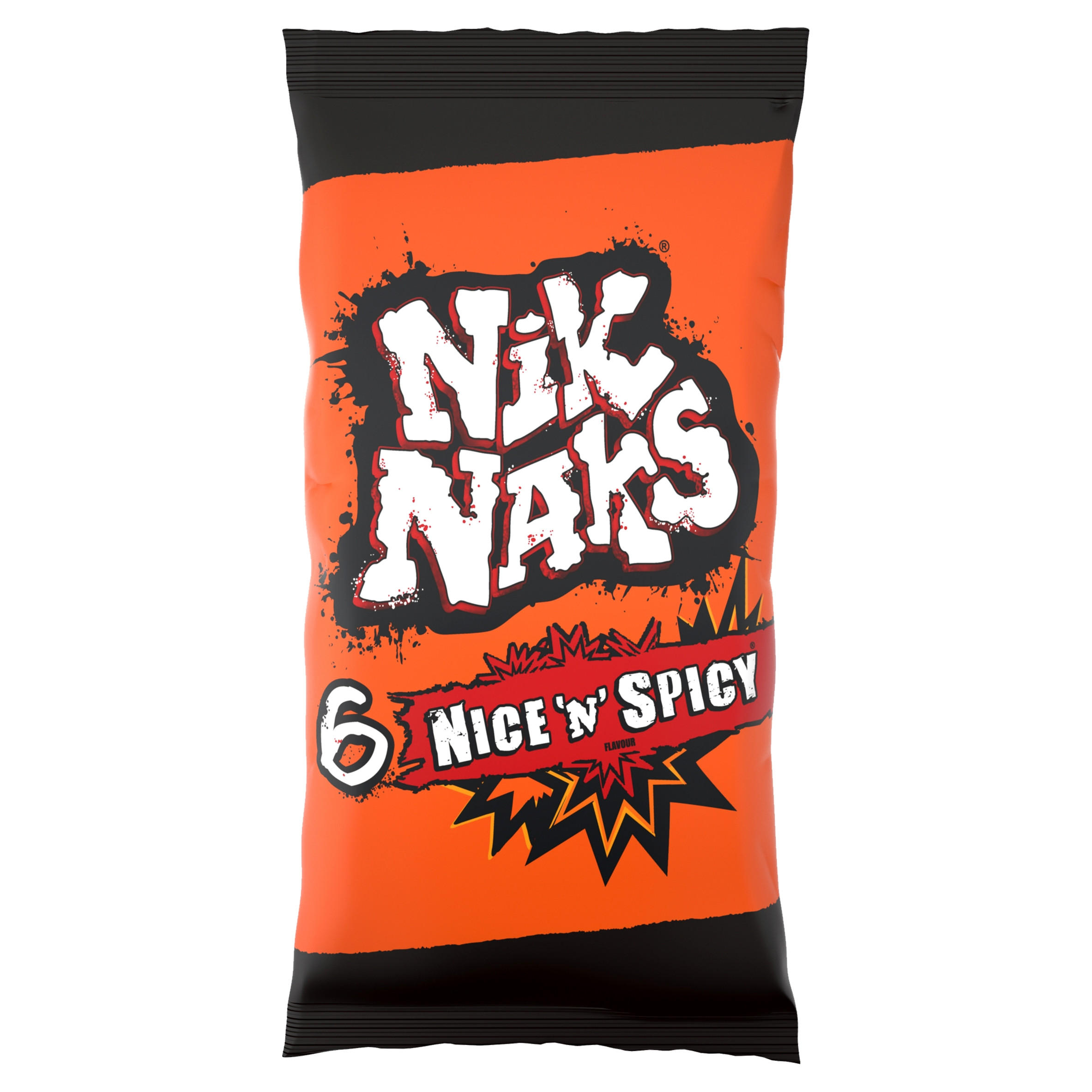 Nik Naks Nice 'N' Spicy Flavour 6 x 20g | Multipack Crisps | Iceland Foods