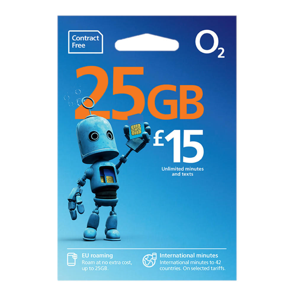 O2 £15 25GB Sim Card | Sim Cards | Iceland Foods
