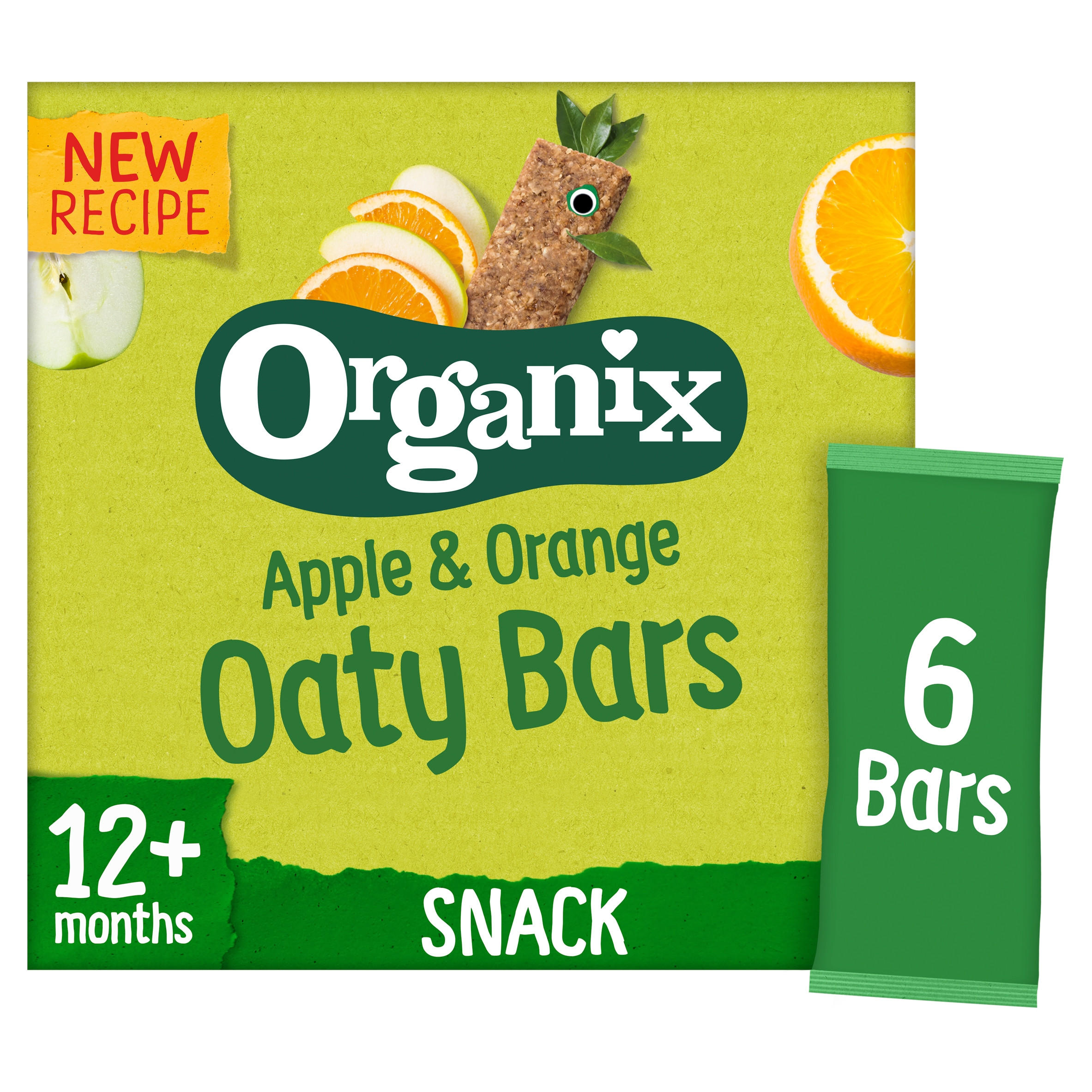 Organix Apple & Orange Soft Oaty Bars 12+ Months 6 x 23g (138g) | Baby ...