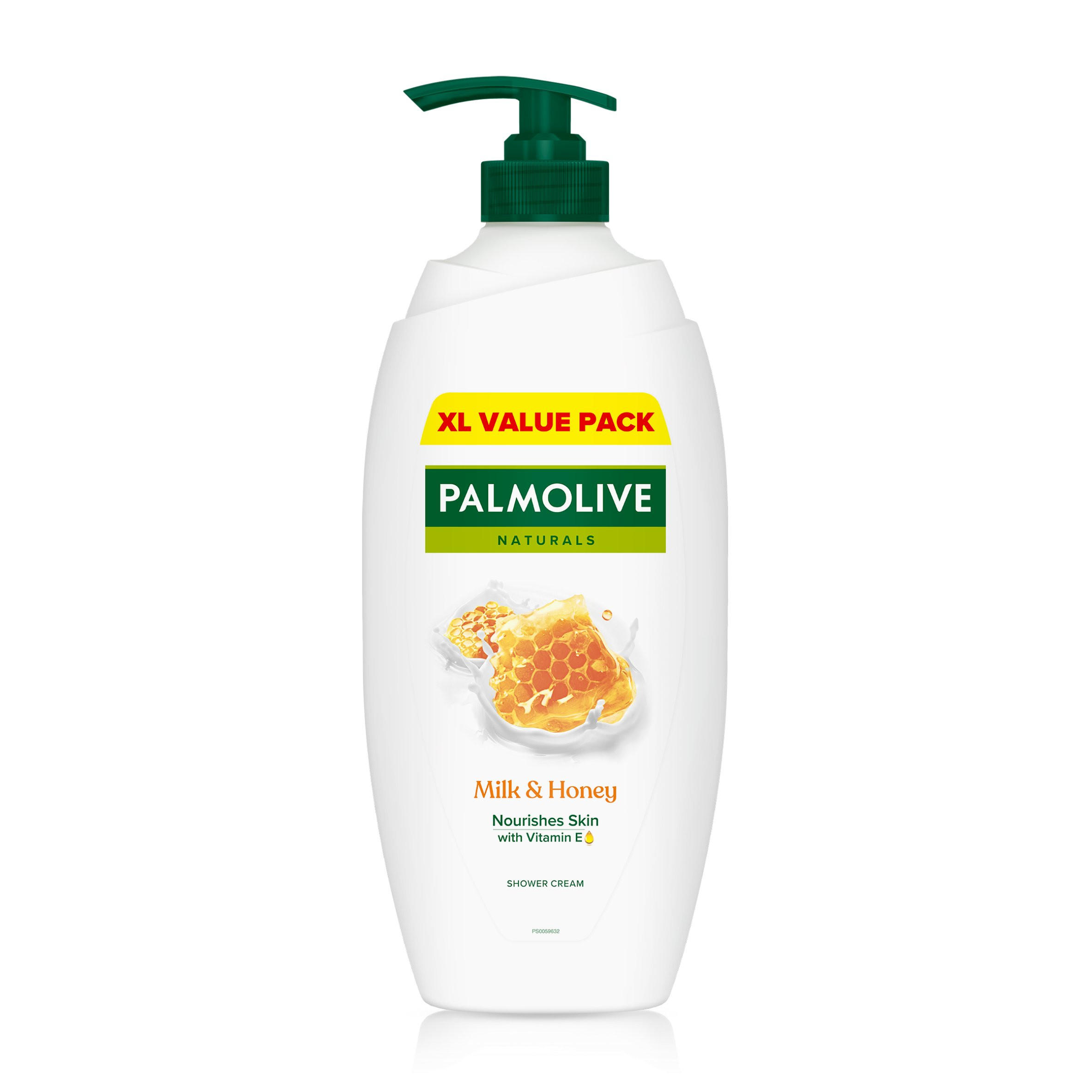 Palmolive Naturals Milk & Honey Shower Gel and Body Wash 750ml pump ...