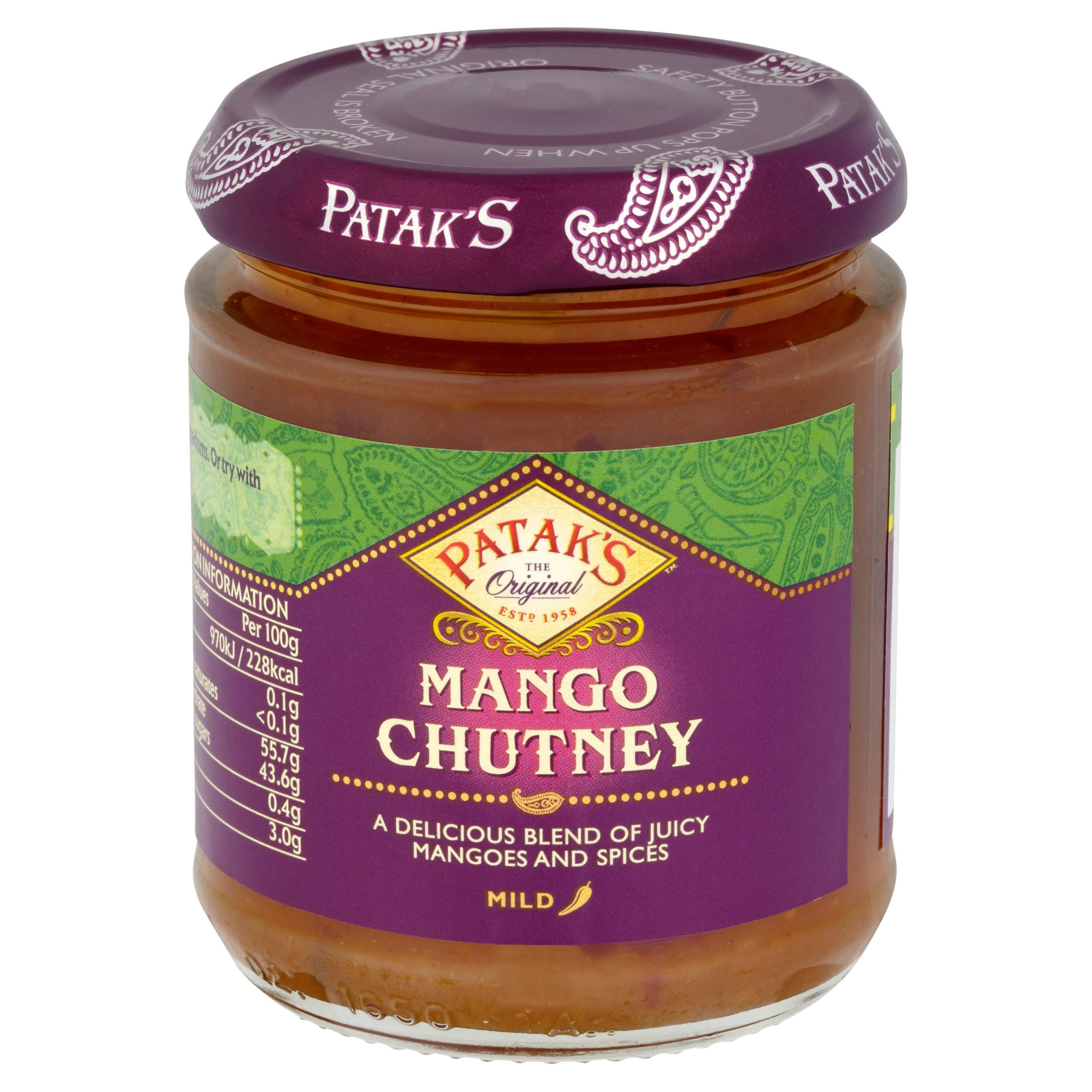 Patak's The Original Mango Chutney 210g | Pickles & Chutneys | Iceland ...